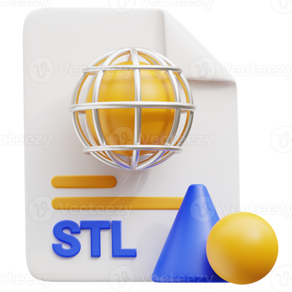 Stl File Extension 3d Illustration 47246351 Png 6775