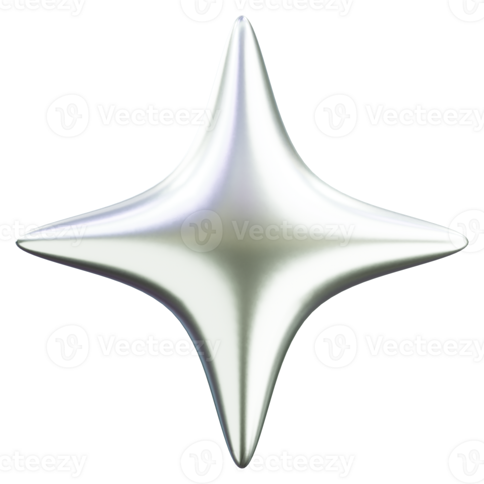 White Shining Star PNGs for Free Download