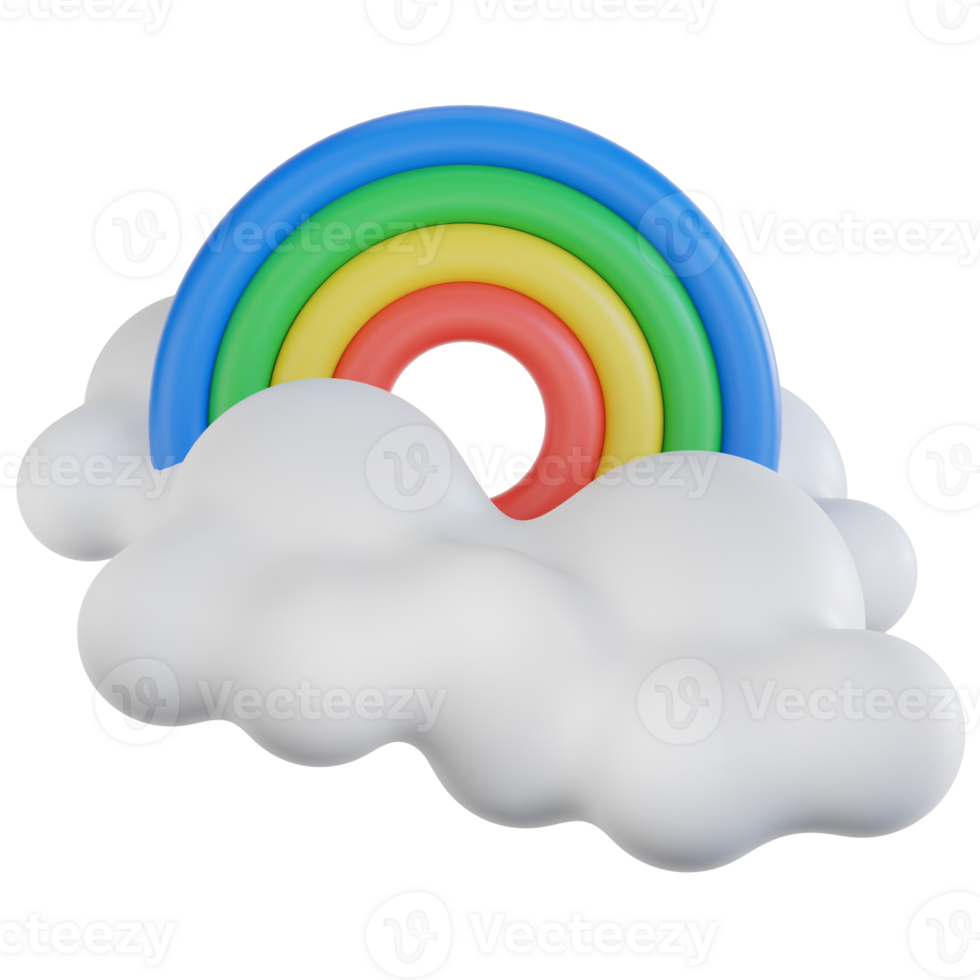 3d Illustration Rainbow PNGs for Free Download