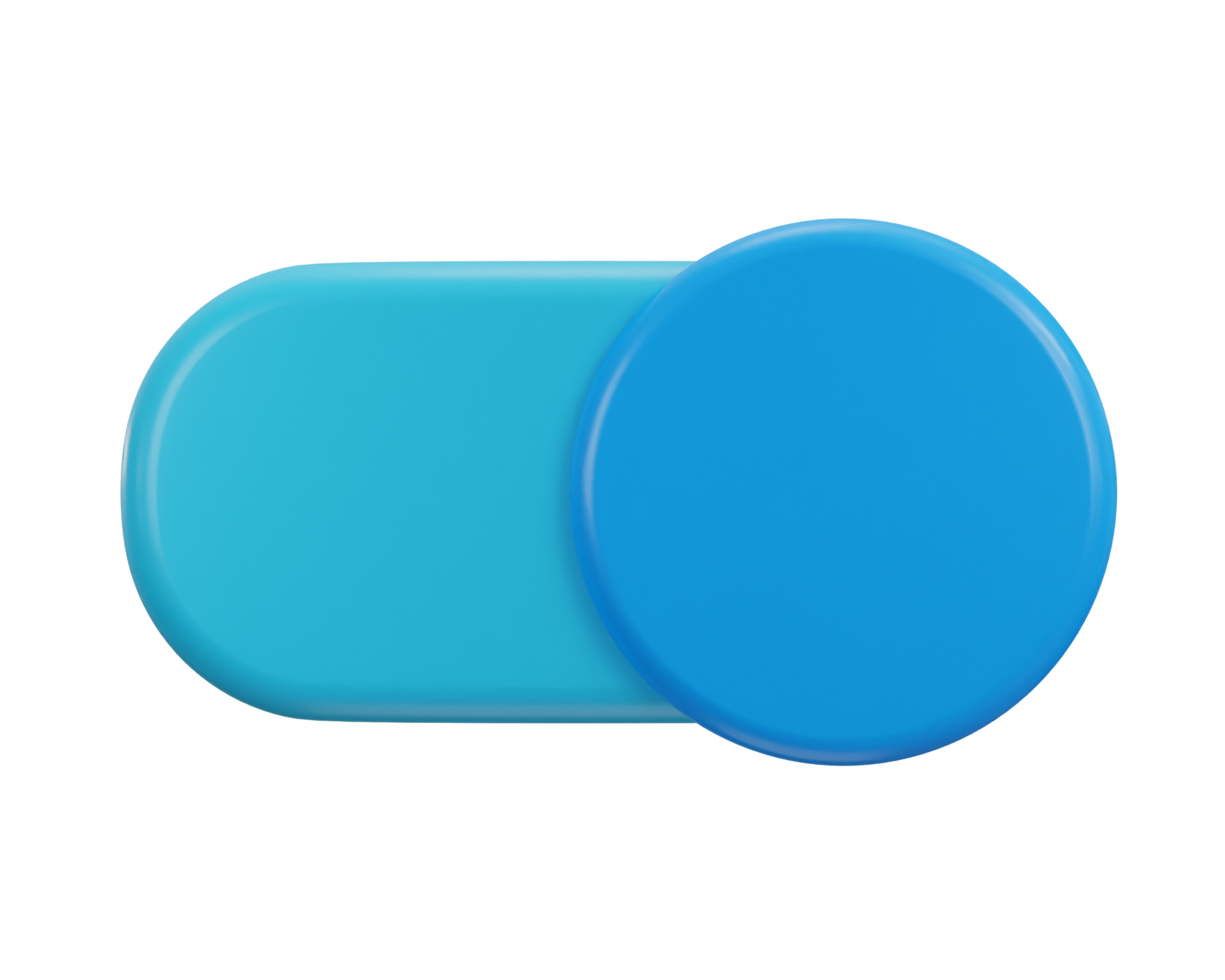 3d Toggle Switch Button On Icon Illustration 47247448 Png