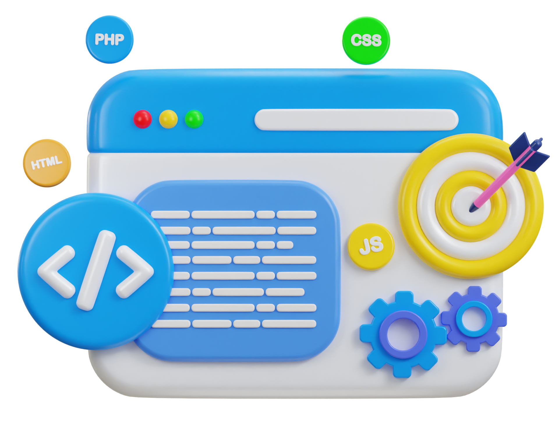 3d Programming Icon Symbol Of Software And Web Development Illustration 47247465 Png 1536