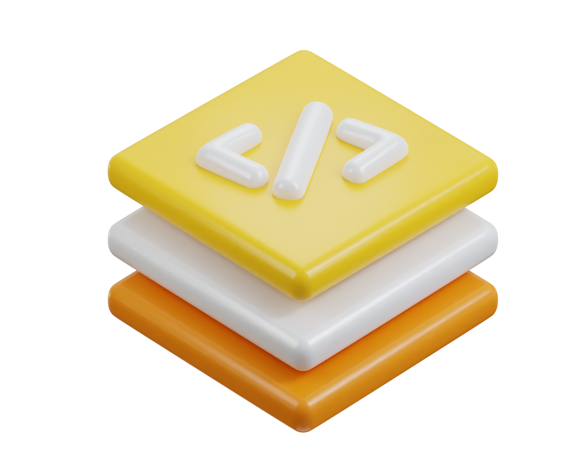 3d código ícone Projeto ilustração 47247479 PNG