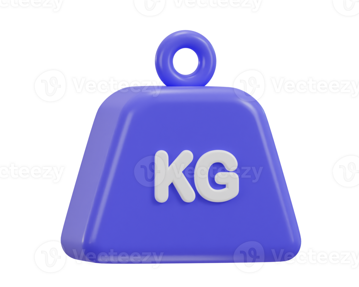 3d kilogram weight icon. metal old kg weight sign. metal weight kilogram heavy icon 47247709 PNG