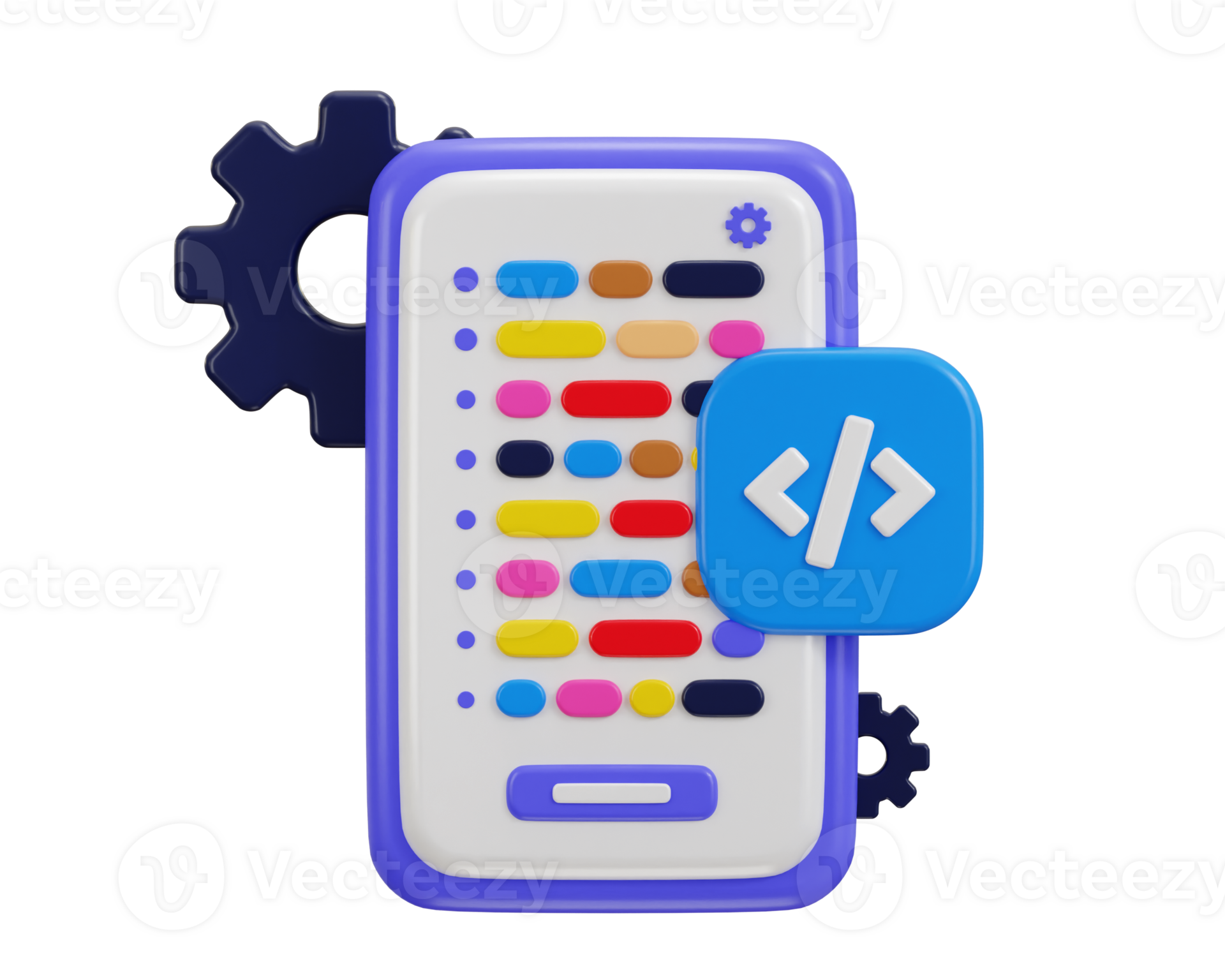 Smart Phone And Program Code Development Coding Screen It