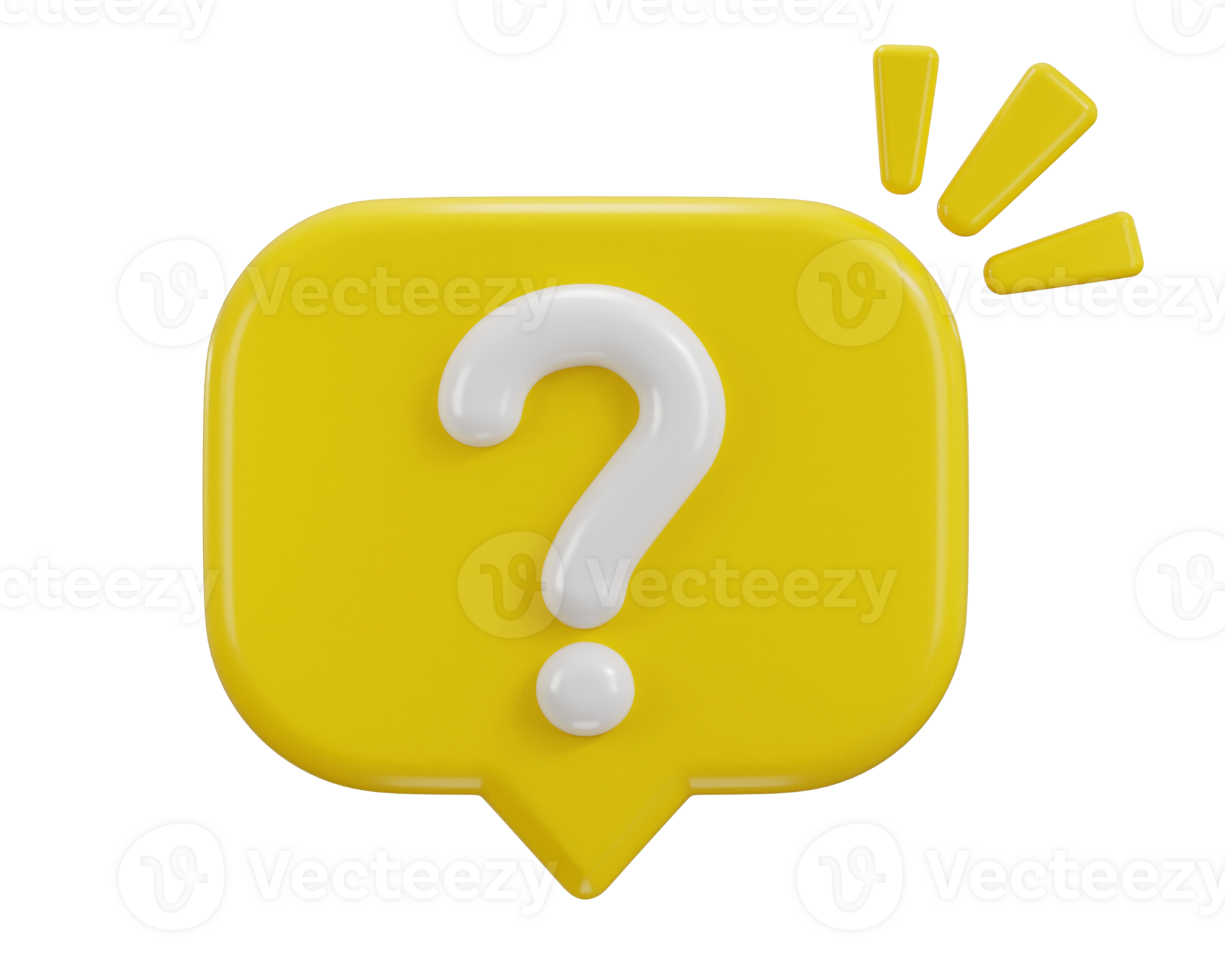 3d question mark icon sign on asking FAQ and QA answer solution information. Have a question ...