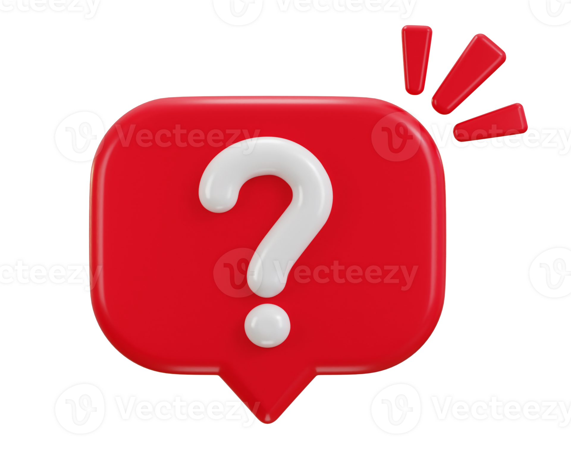 3d question mark icon sign on asking FAQ and QA answer solution information. Have a question ...