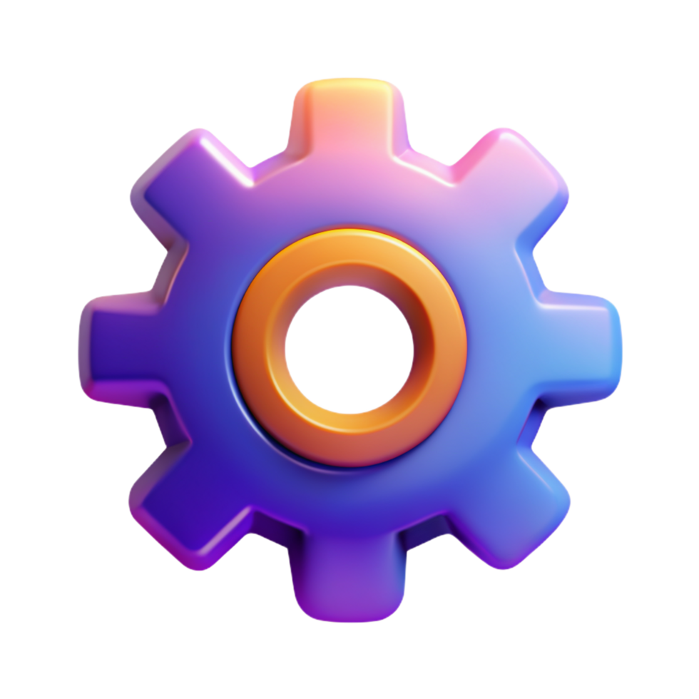 Setting 3D setting icon 3D setting symbol 3D setting image 47248361 PNG