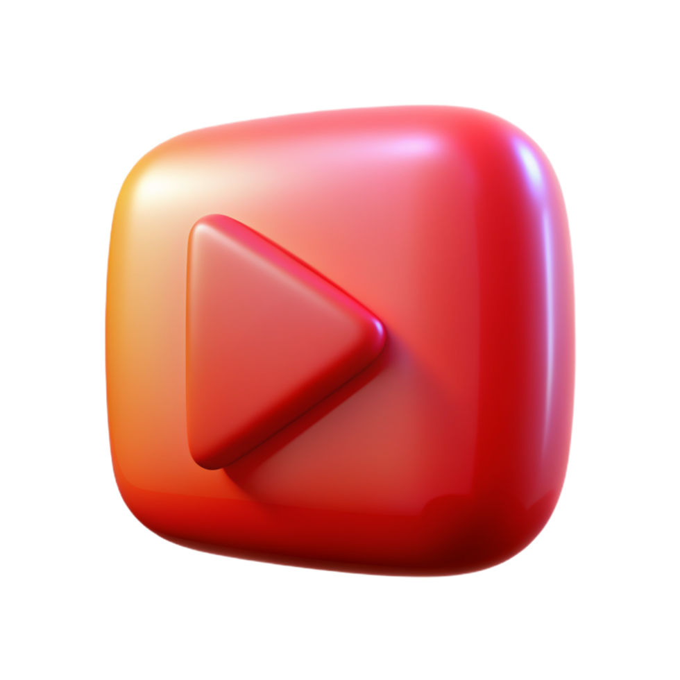 Youtube 3d Youtube Logo 3d Youtube Icon 3d Youtube Symbol 47248448 Png