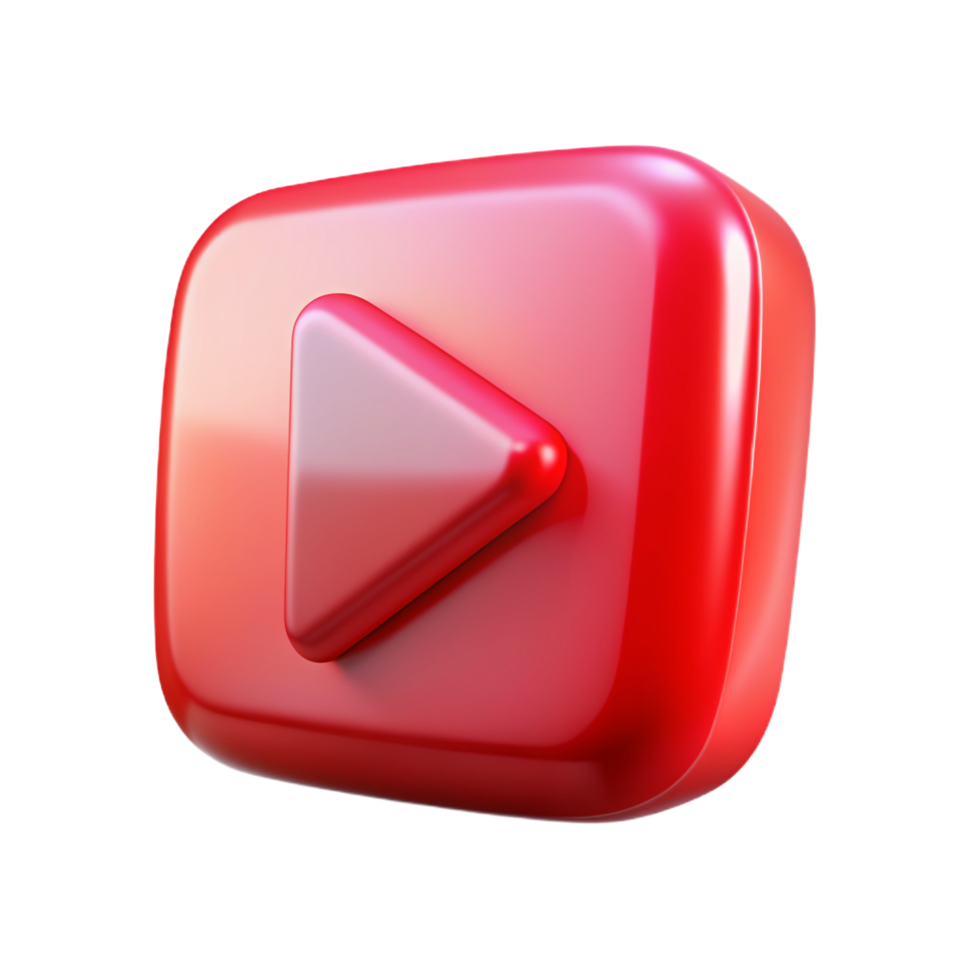 YouTube 3D YouTube logo 3D YouTube icon 3D YouTube symbol 47248455 PNG