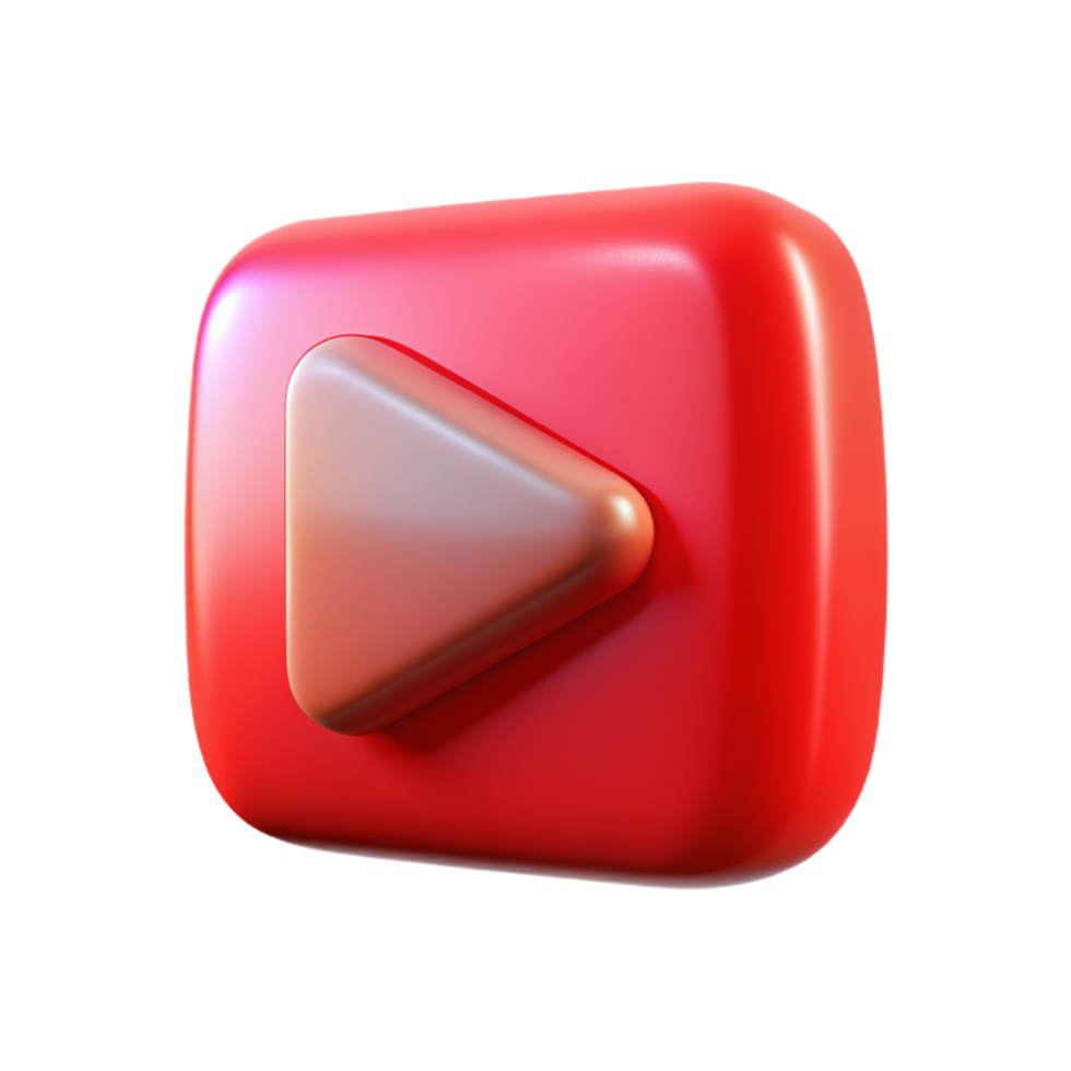 Youtube 3d Youtube Logo 3d Youtube Icon 3d Youtube Symbol 47248471 Png
