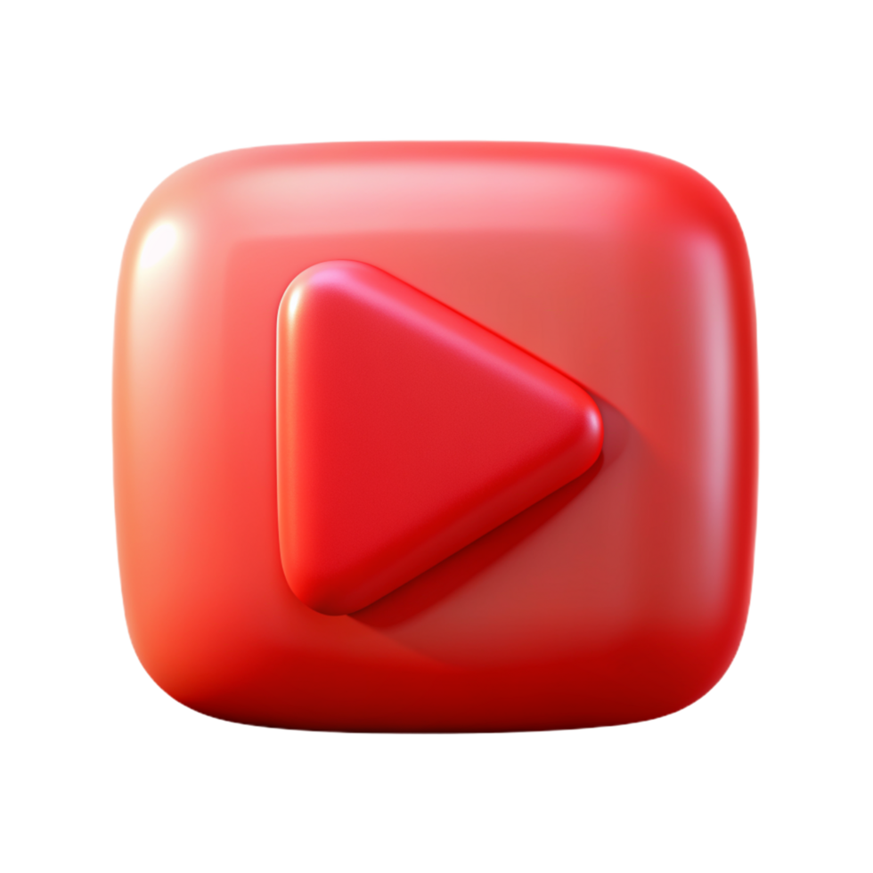 Youtube 3d Youtube Logo 3d Youtube Icon 3d Youtube Symbol 47248494 Png