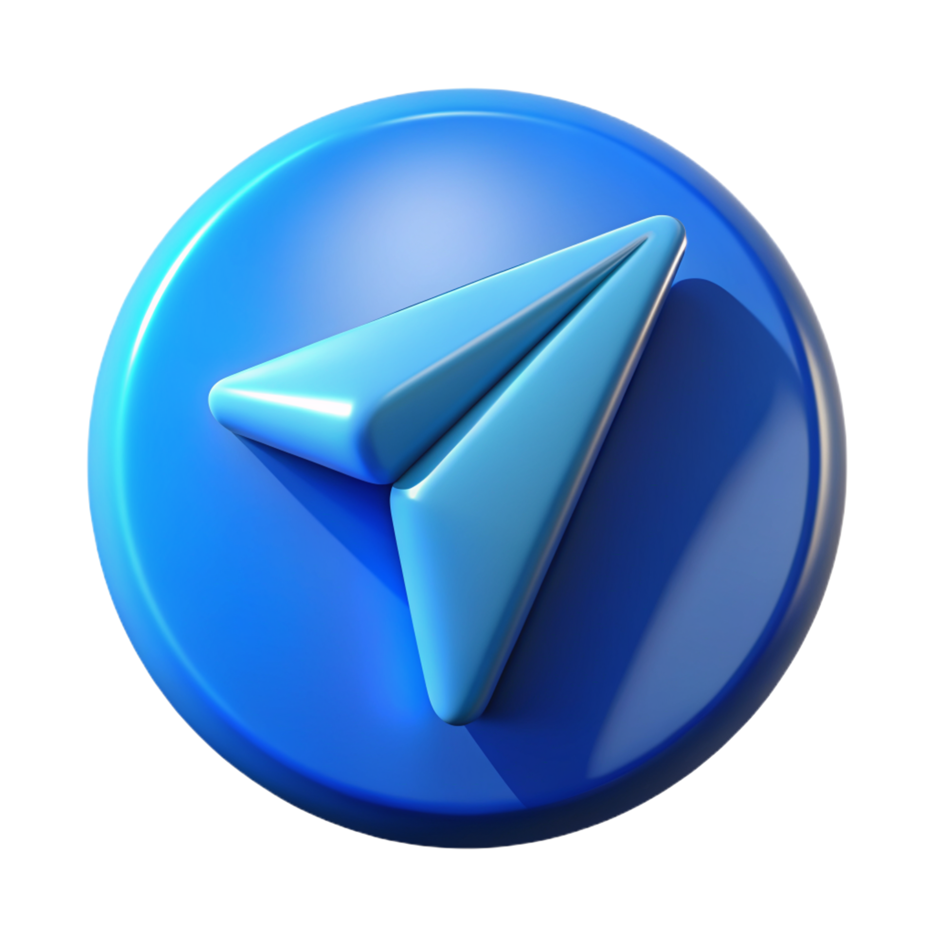 Telegram 3d Telegram Logo 3d Telegram Icon 3d Telegram Symbol 47248568 Png