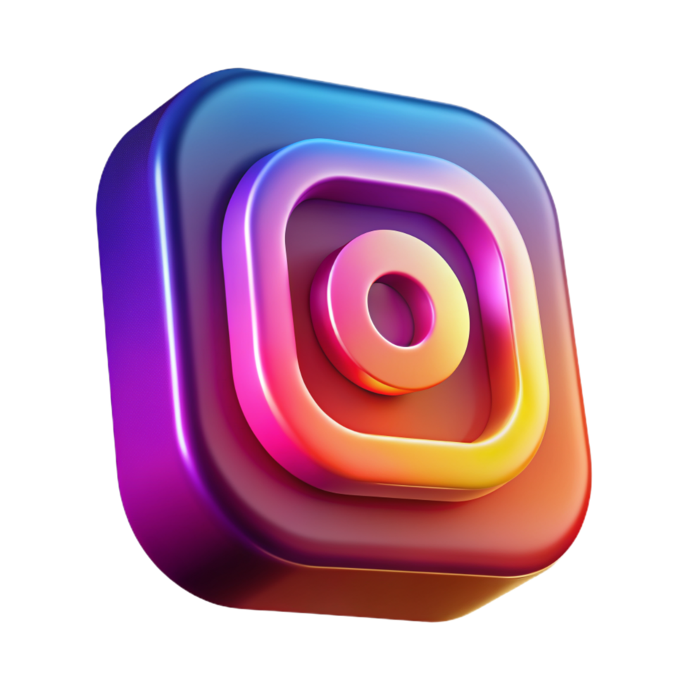Instagram 3d Instagram Logo 3d Instagram Icon 3d Instagram Symbol