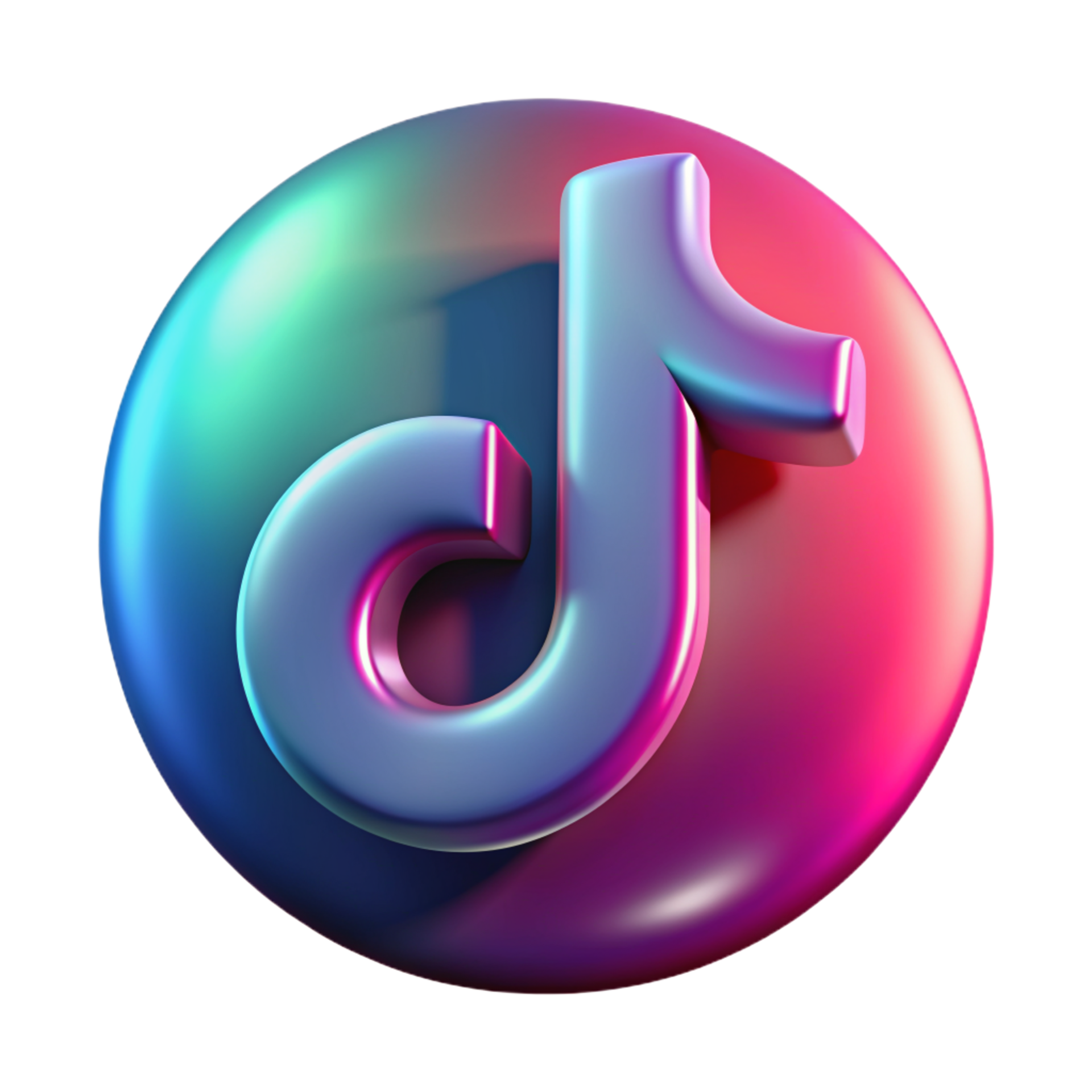 TikTok 3D TikTok logo 3D TikTok icon 3D TikTok symbol 47248597 PNG