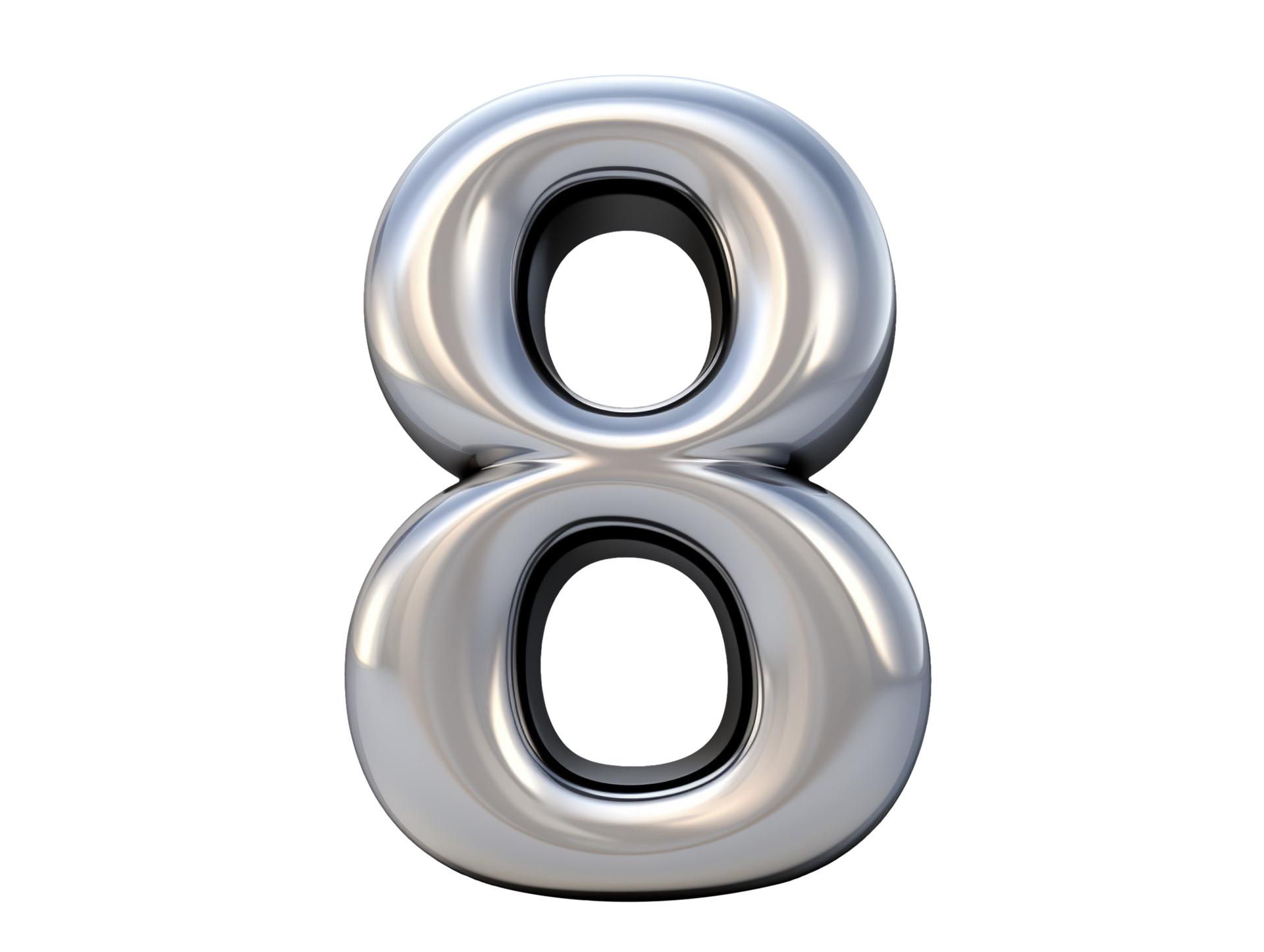3d number eight 47248976 PNG