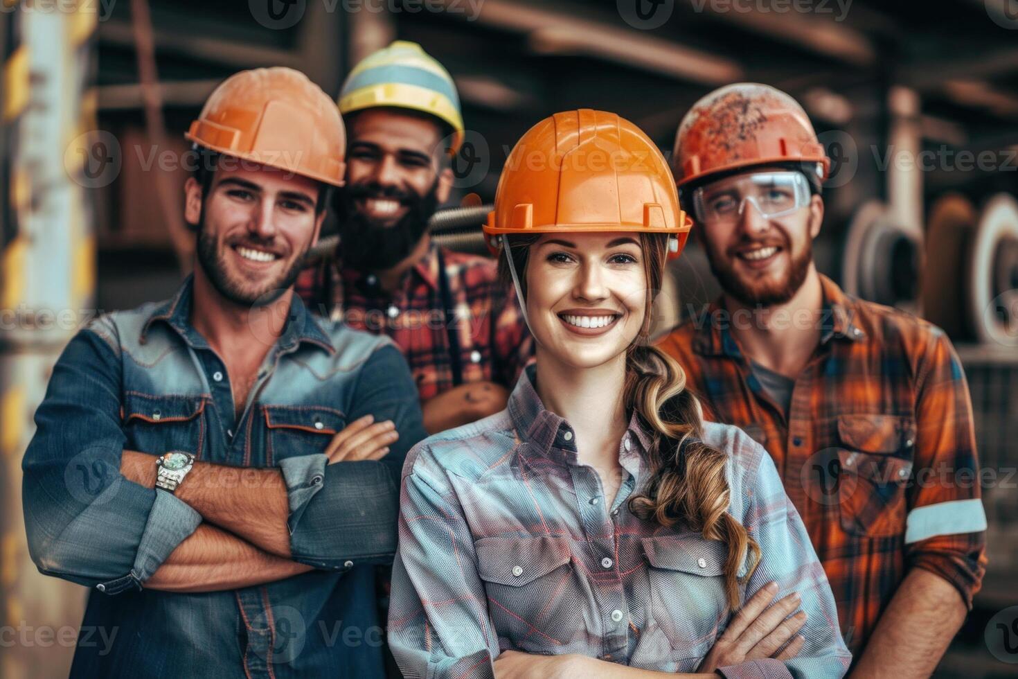 Smiling construction workers group portrait 47269473 Stock Photo at ... Smiling construction workers group portrait 47269473 Stock Photo at ...
