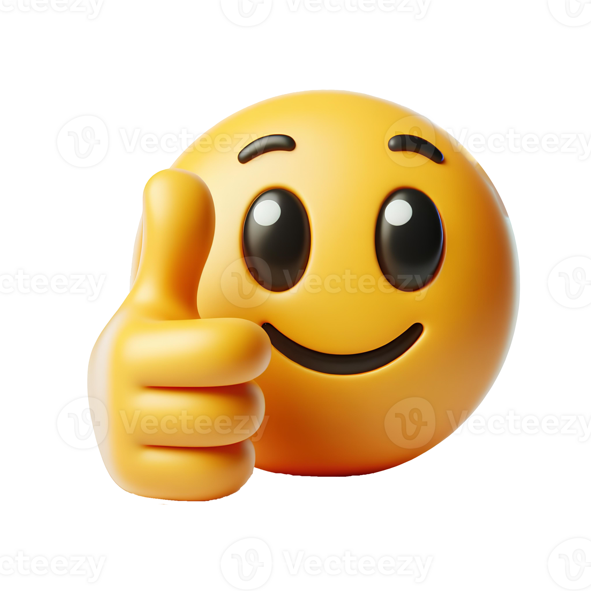 Thumb up emoji isolated in transparent background 47269681 PNG