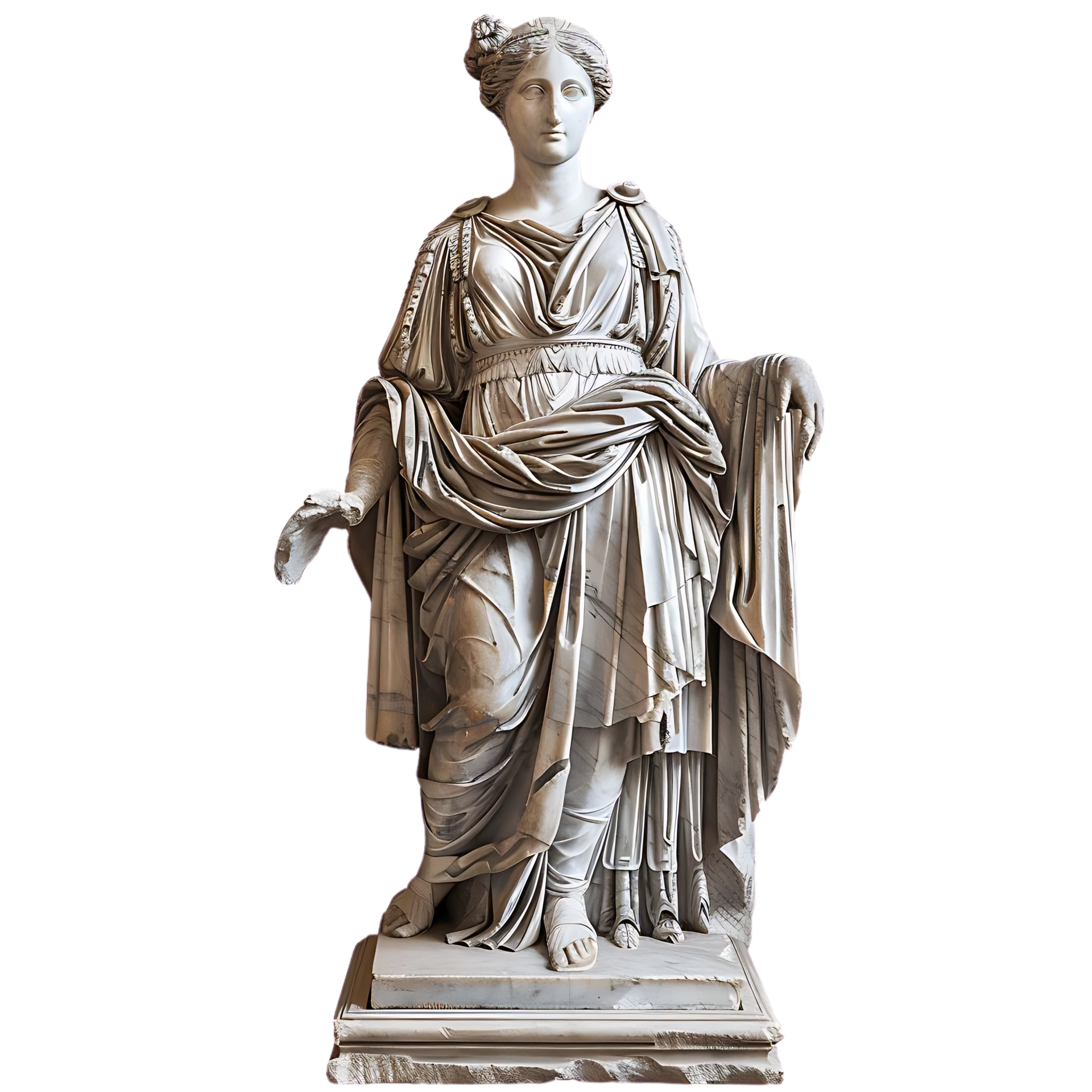 Marble Statue of a Roman Woman, Possibly Livia Drusilla 47270442 PNG