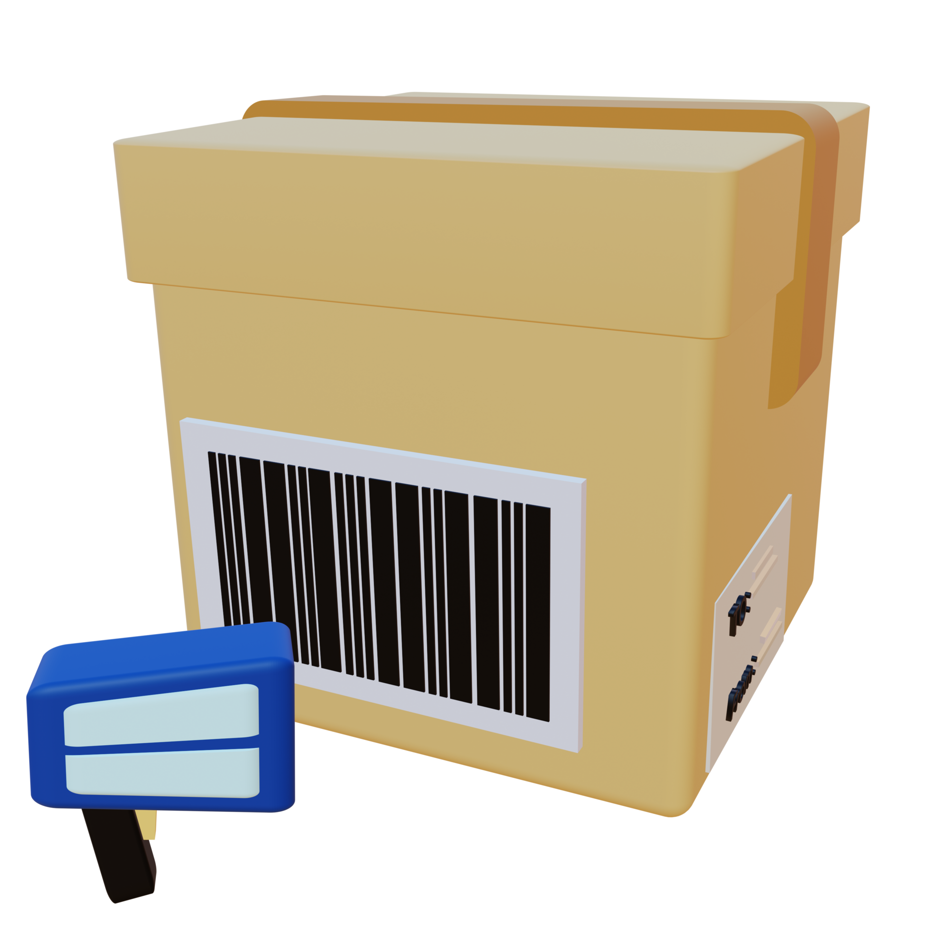 3 D Illustration Of Barcode Scan Icon 47271004 Png