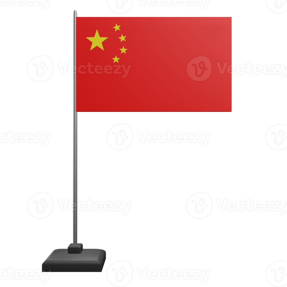3 D illustration China Flag icon 47271091 PNG