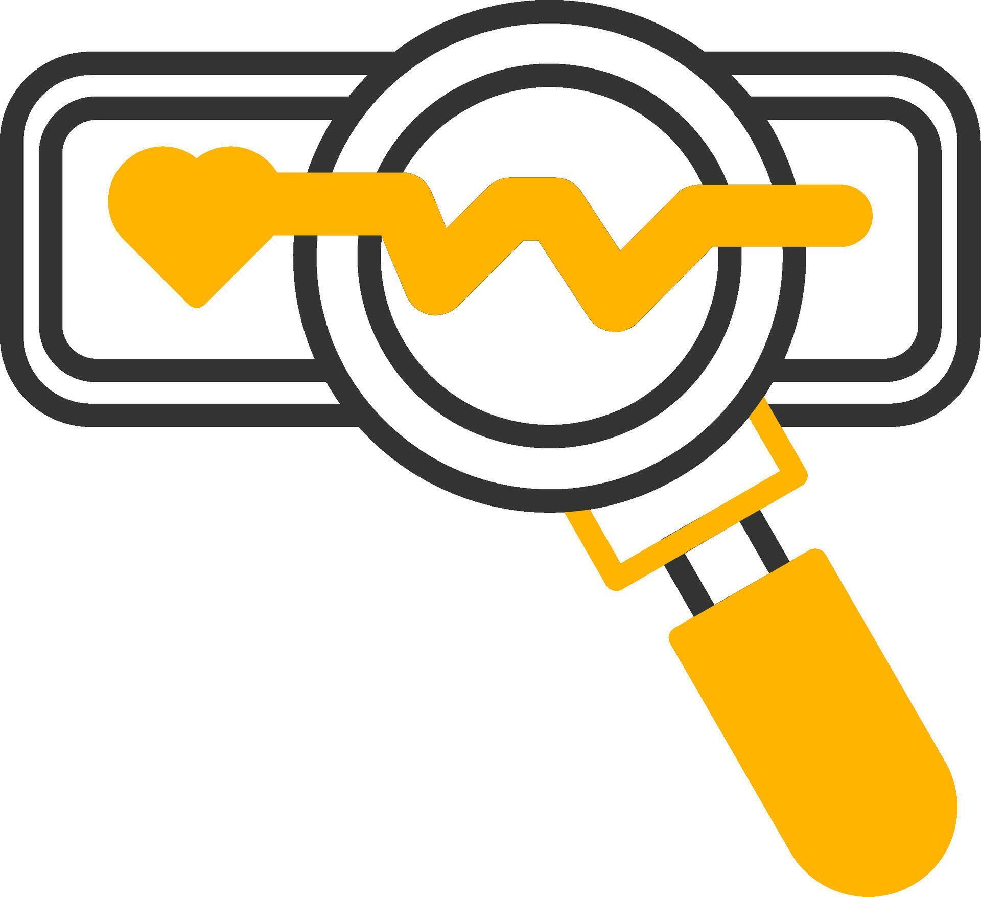 Heart Rate Observation Line Two Color Icon 47287784 Vector Art at Vecteezy
