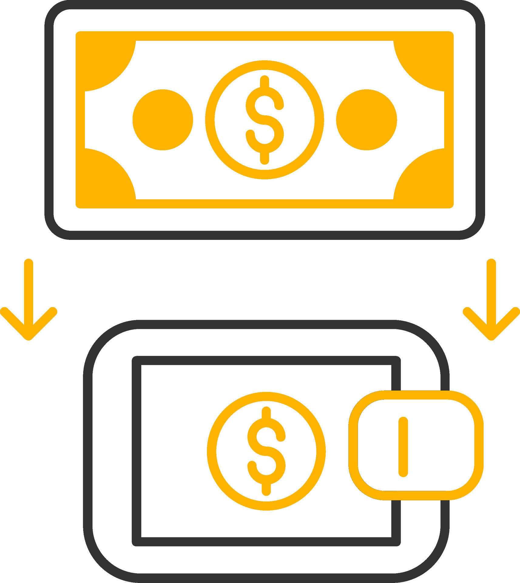 Income Line Two Color Icon 47287804 Vector Art at Vecteezy