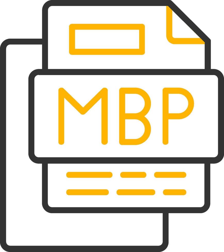 Mbp File Line Two Color Icon 47288835 Vector Art at Vecteezy