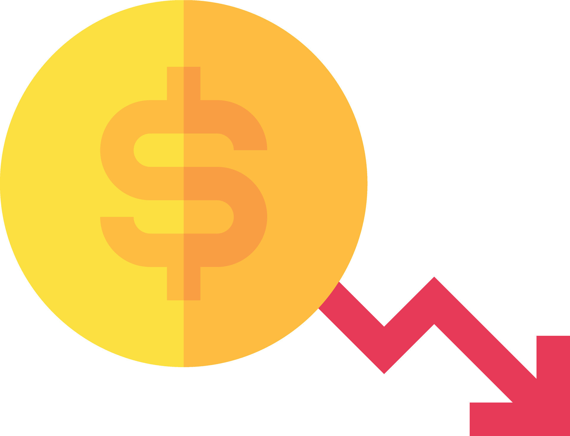 decrease illustration design 47299472 Vector Art at Vecteezy