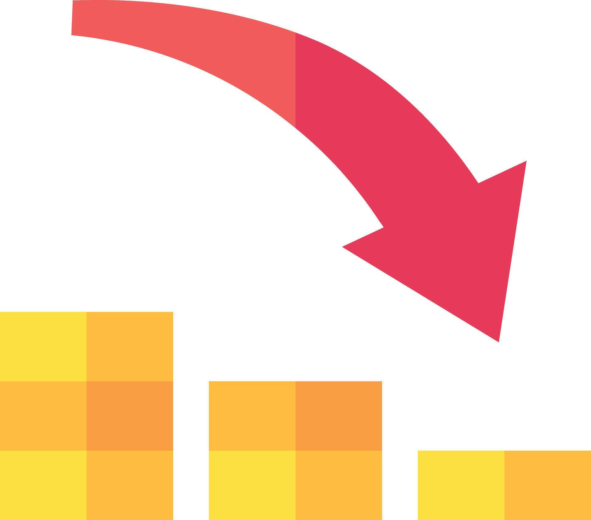 decrease illustration design 47299513 Vector Art at Vecteezy