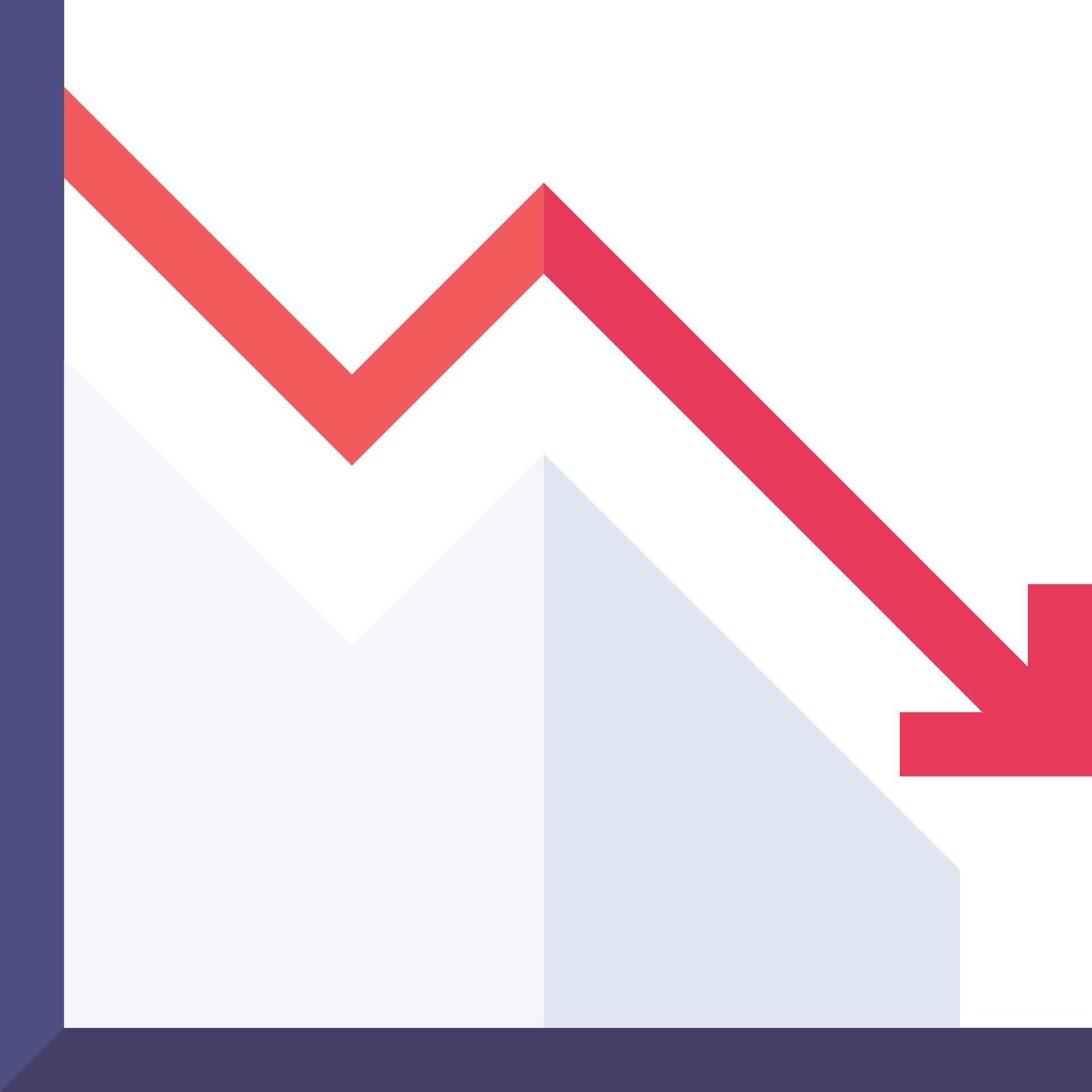 decrease illustration design 47299522 Vector Art at Vecteezy