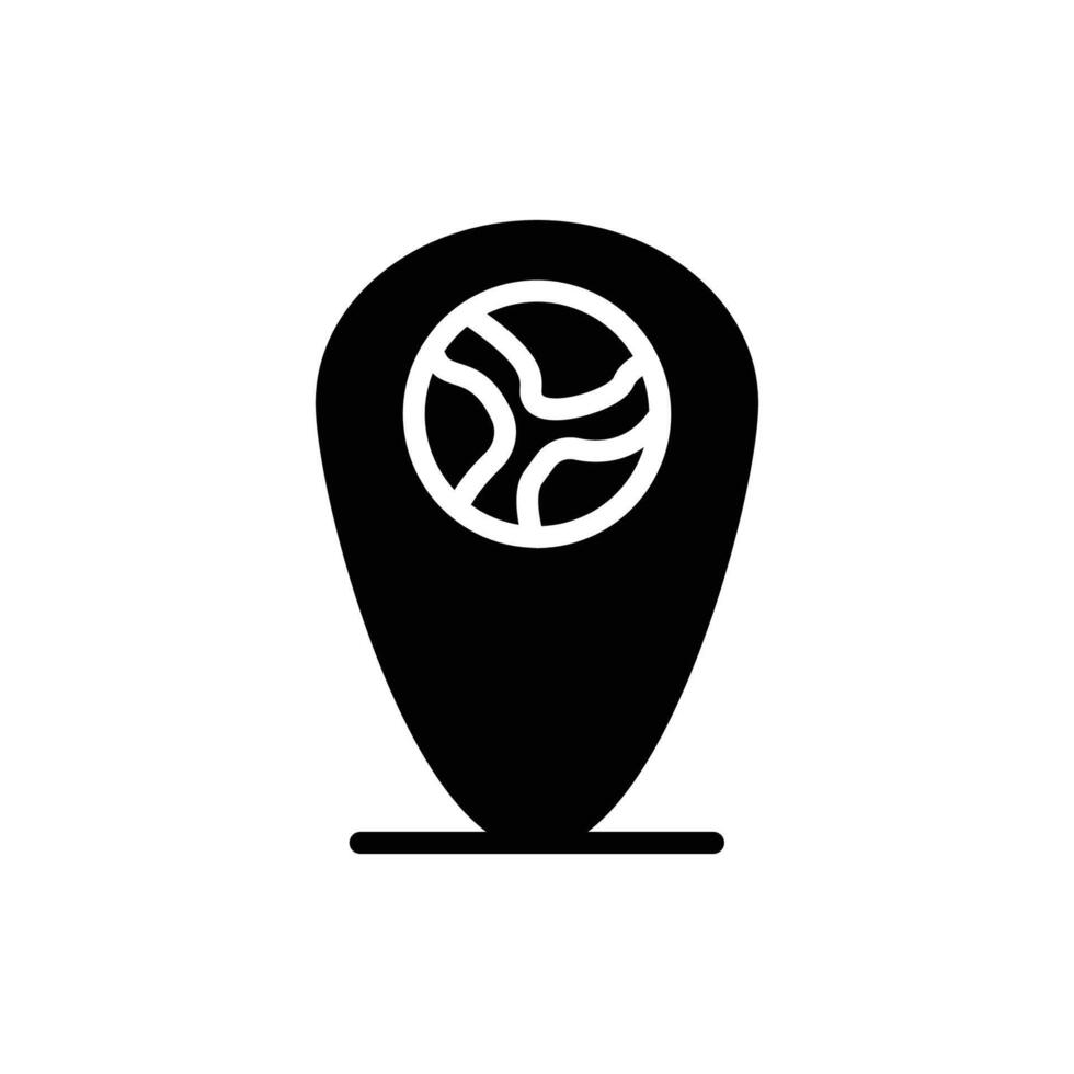 location icon solid style 47305577 Vector Art at Vecteezy