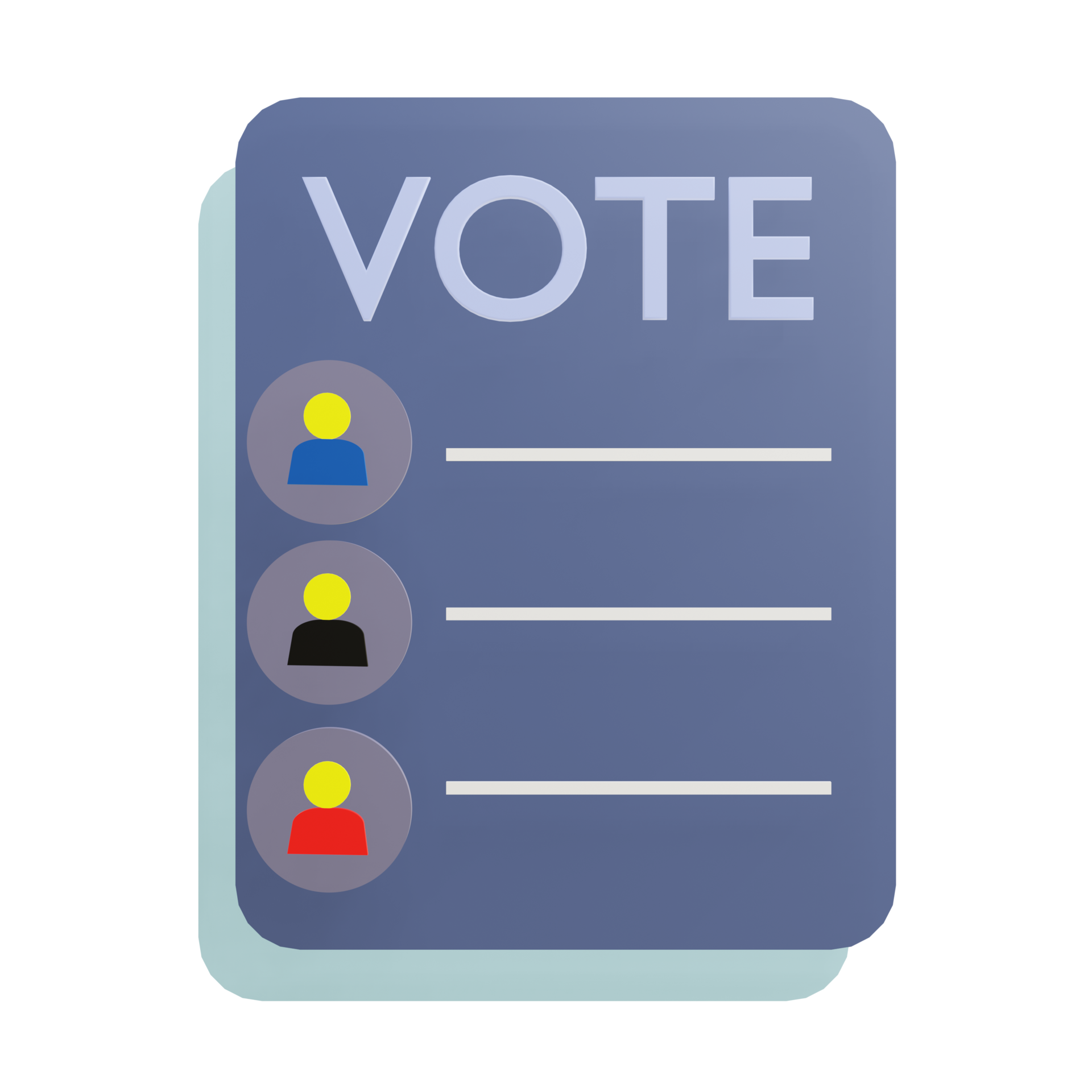 3 D illustration of vote icon 47308475 PNG