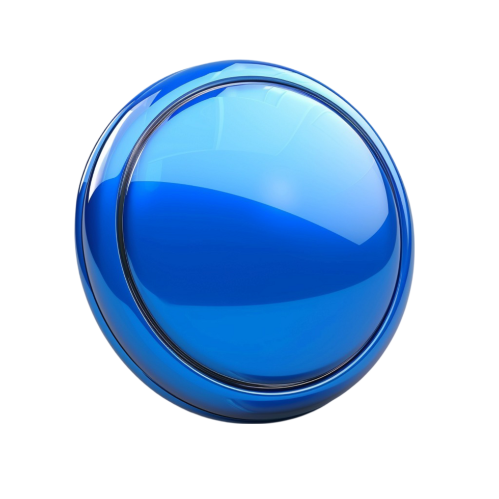 Blue Website Button Modern Web Interface Template for Website Layout ...