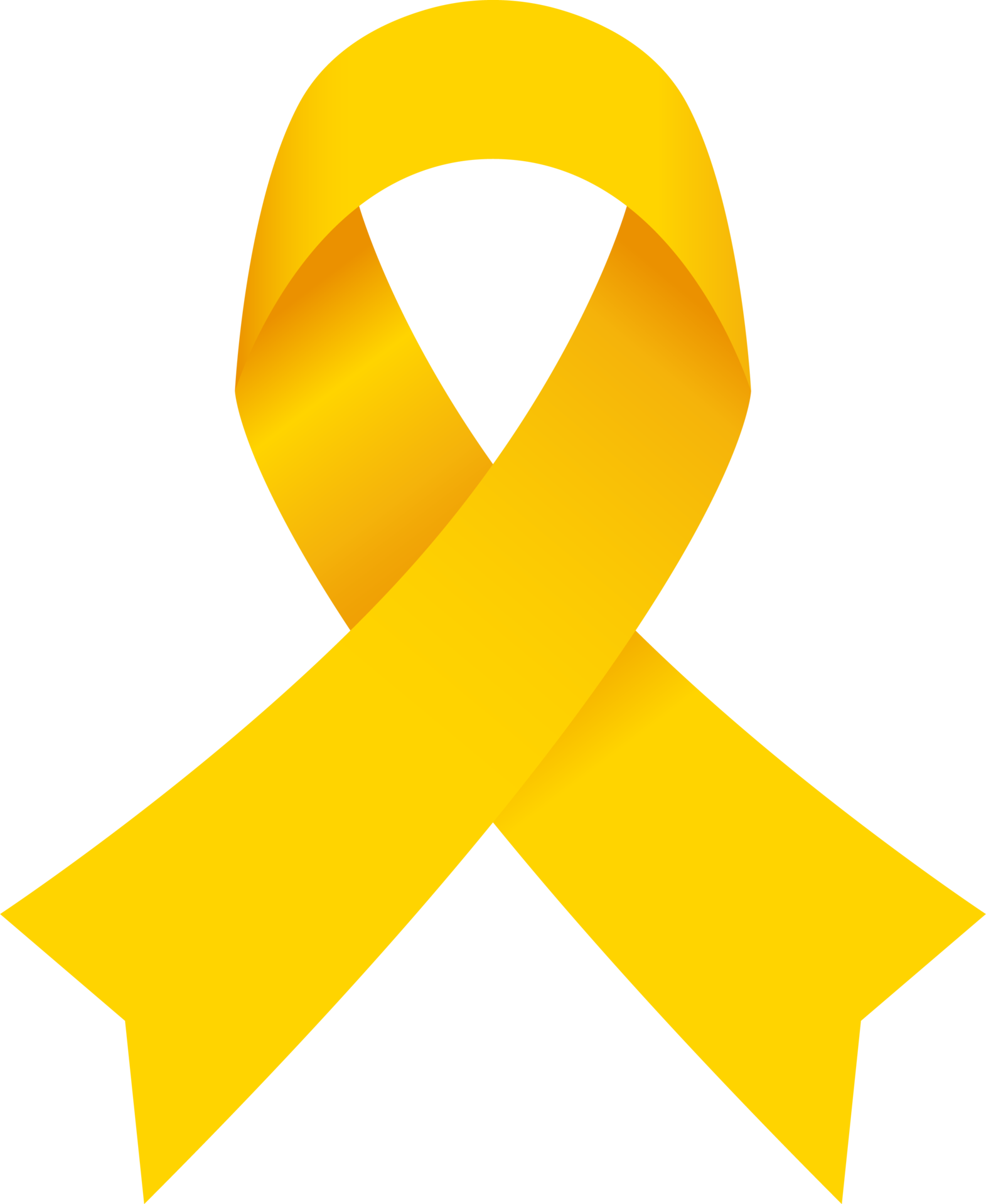Orange Awareness Ribbon Childhood Cancer Illustration 47309767 PNG