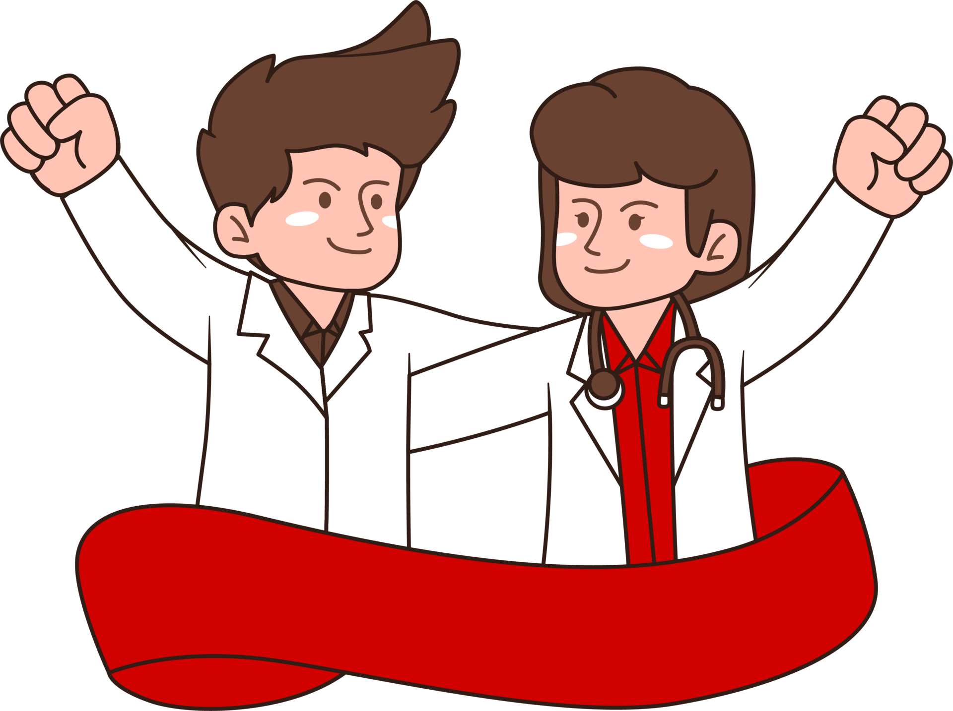 couple de médecin illustration 47309859 PNG