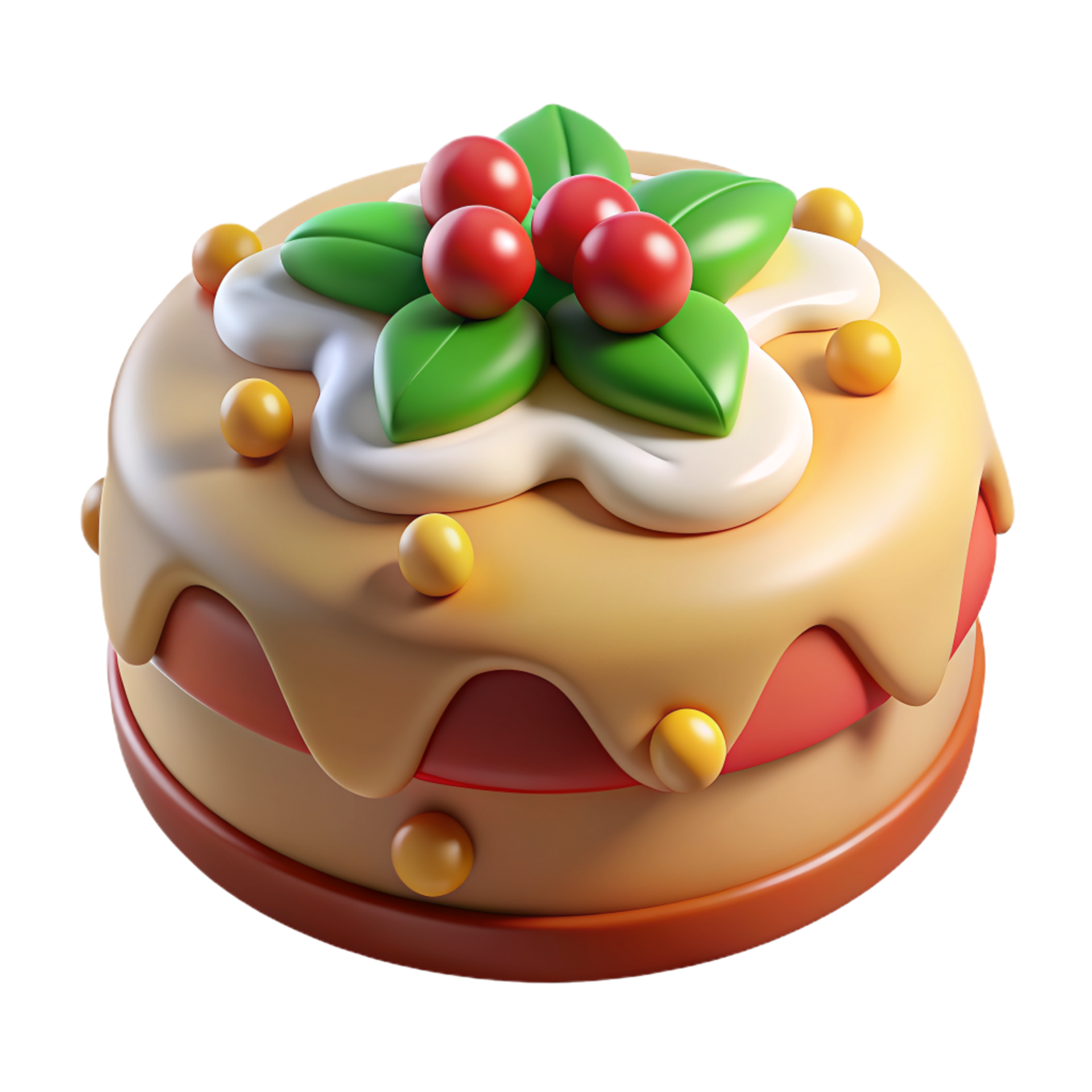 Christmas Cake 3d Item 47311892 PNG
