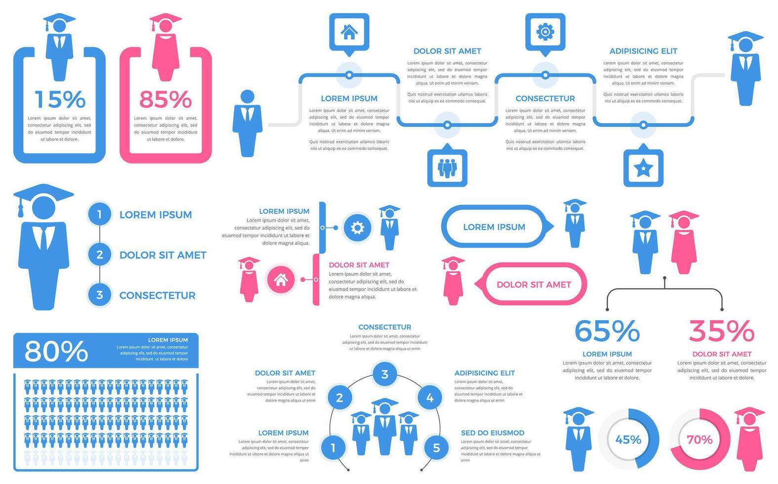 Education infographic elements 47313195 Vector Art at Vecteezy Education infographic elements 47313195 Vector Art at Vecteezy