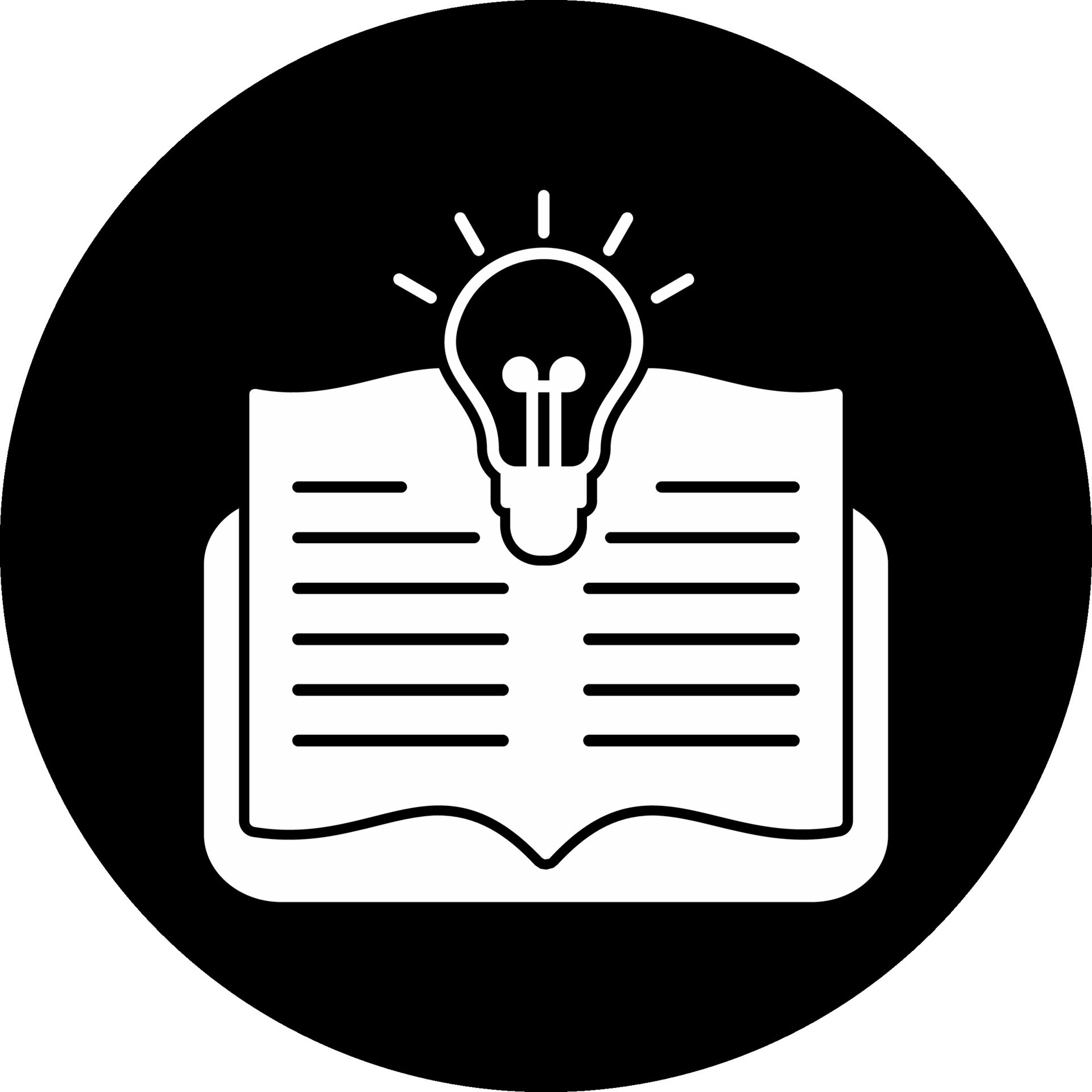 Learning Circle Inverted Icon 47316409 Vector Art at Vecteezy