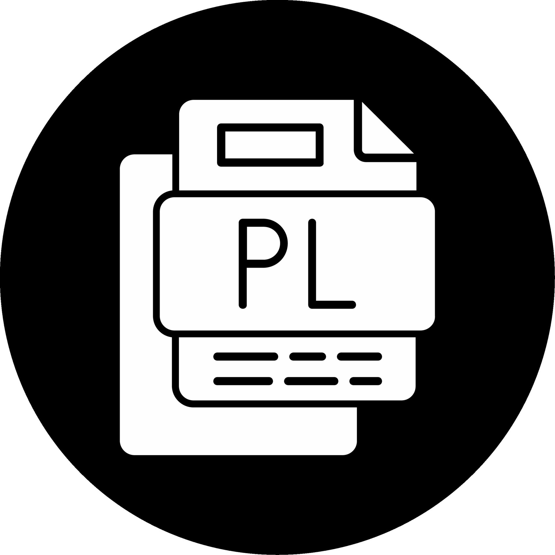 PL File Circle Inverted Icon 47317171 Vector Art at Vecteezy