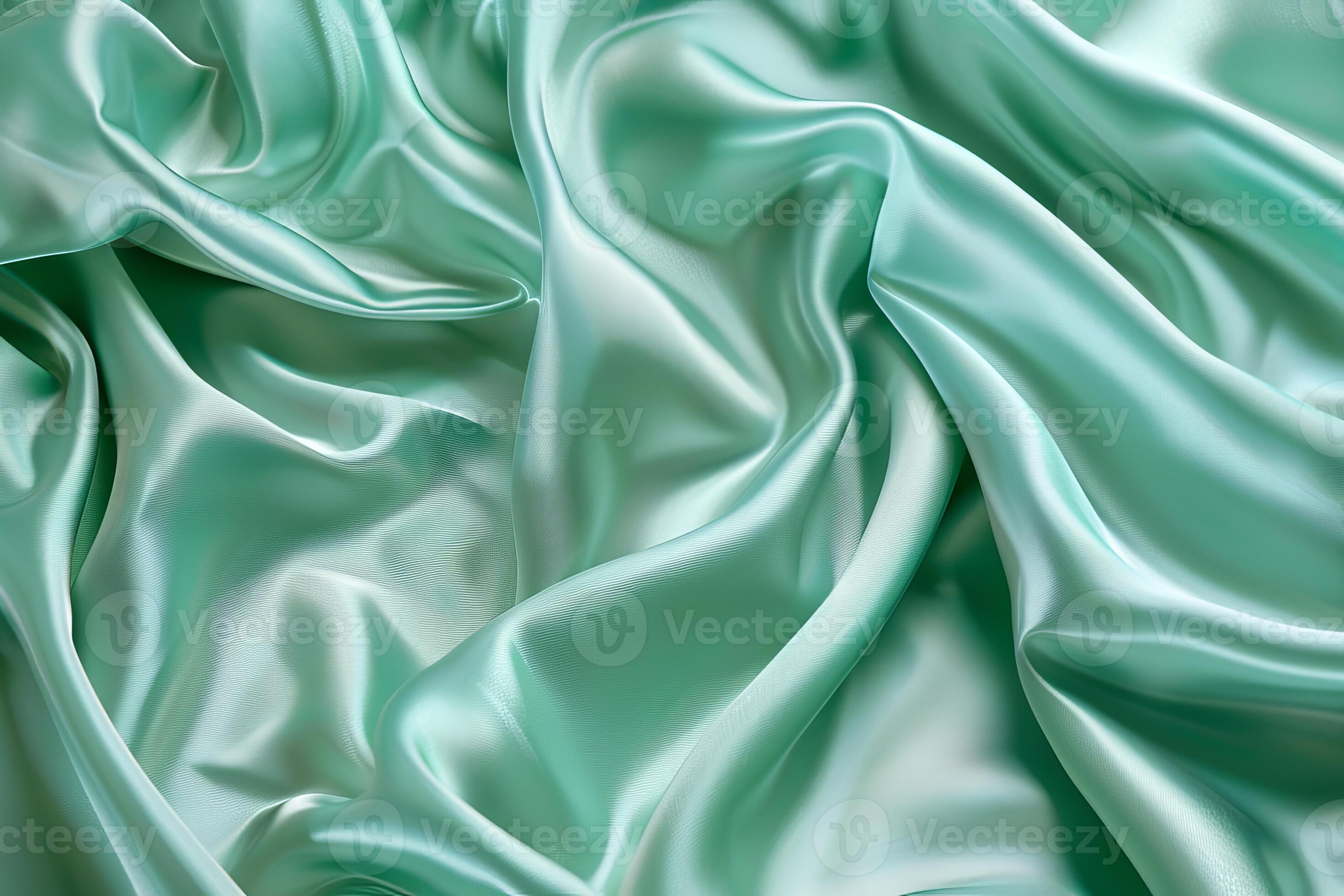 Mint green silk fabric forming an elegant background for your design 47324785 Stock Photo at ...