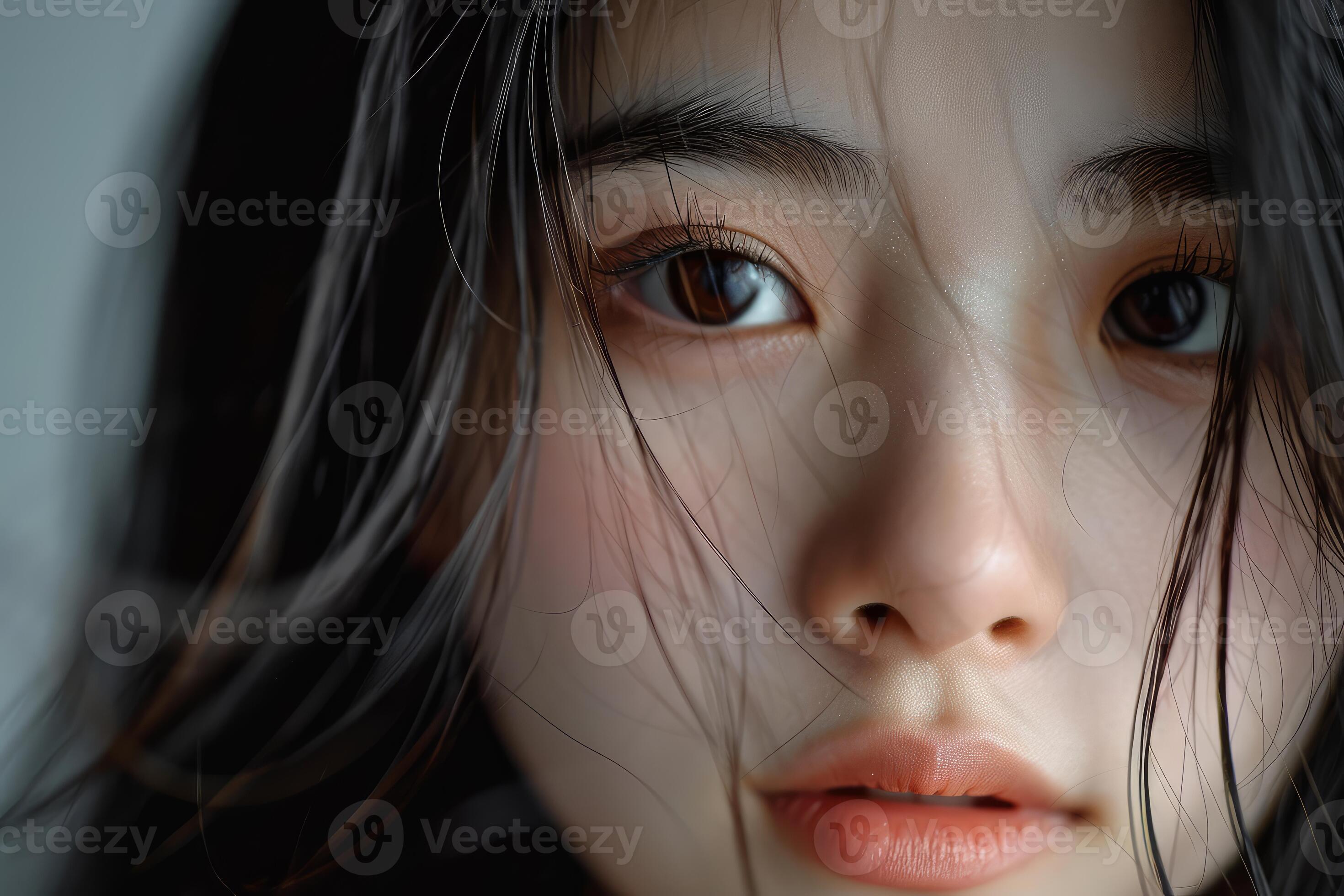 Radiant Asian girl portrait. Generate Ai 47336669 Stock Photo at Vecteezy