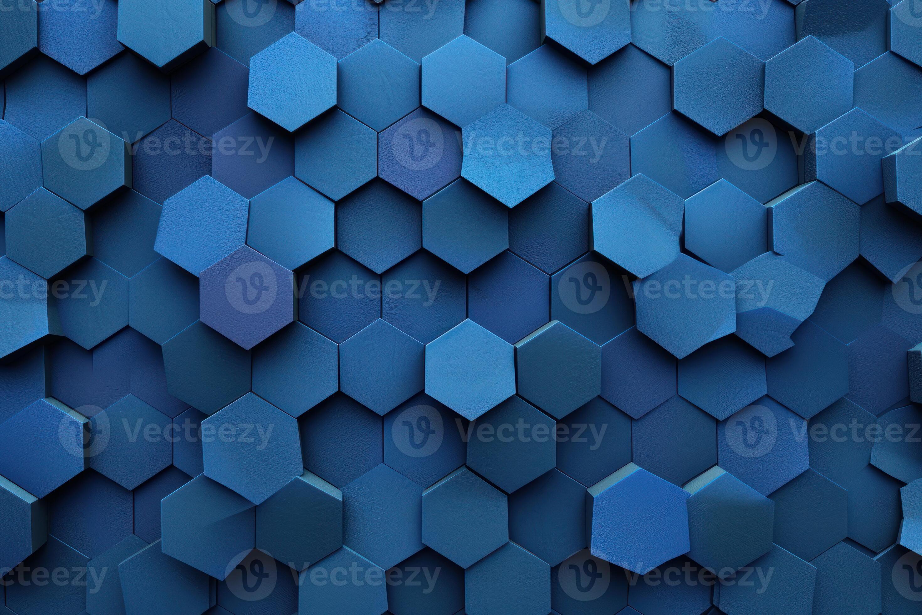 Abstract blue hexagonal pattern background 47341565 Stock Photo at Vecteezy