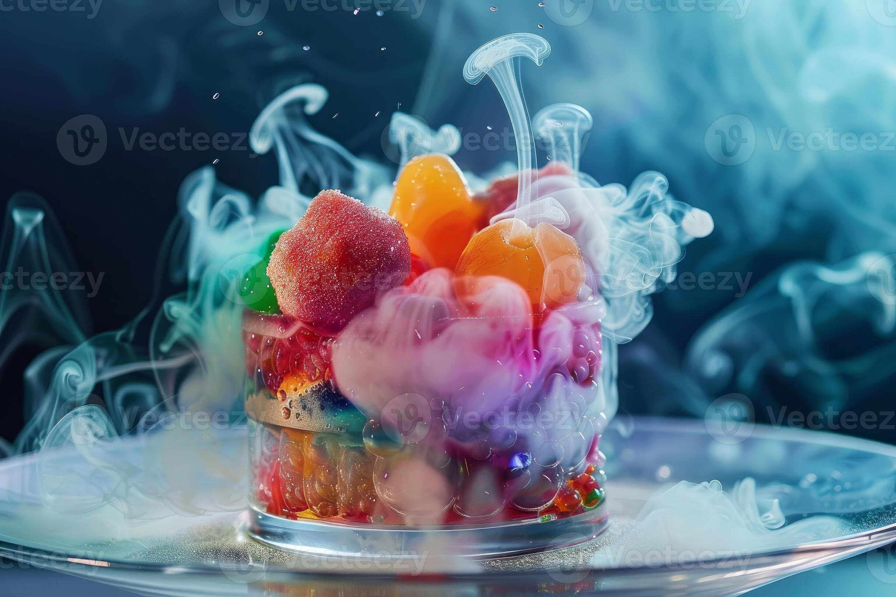 Mystical frozen dessert with dry ice vapor 47343589 Stock Photo at Vecteezy Mystical frozen dessert with dry ice vapor 47343589 Stock Photo at Vecteezy