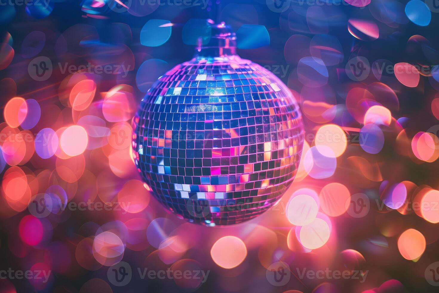 Colorful disco ball with sparkling bokeh lights 47344758 Stock Photo at Vecteezy