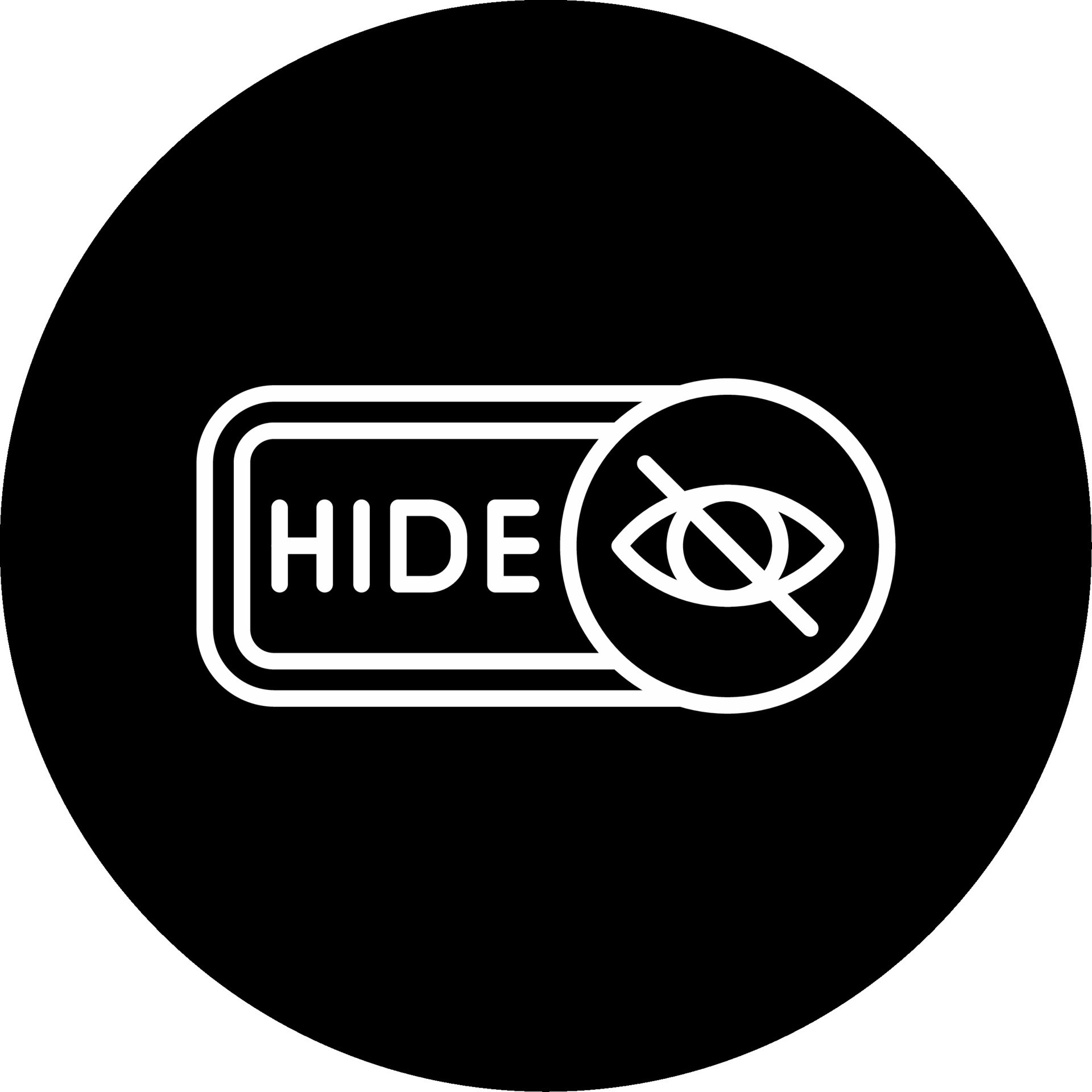 Hide Circle Icon 47347037 Vector Art at Vecteezy Hide Circle Icon 47347037 Vector Art at Vecteezy