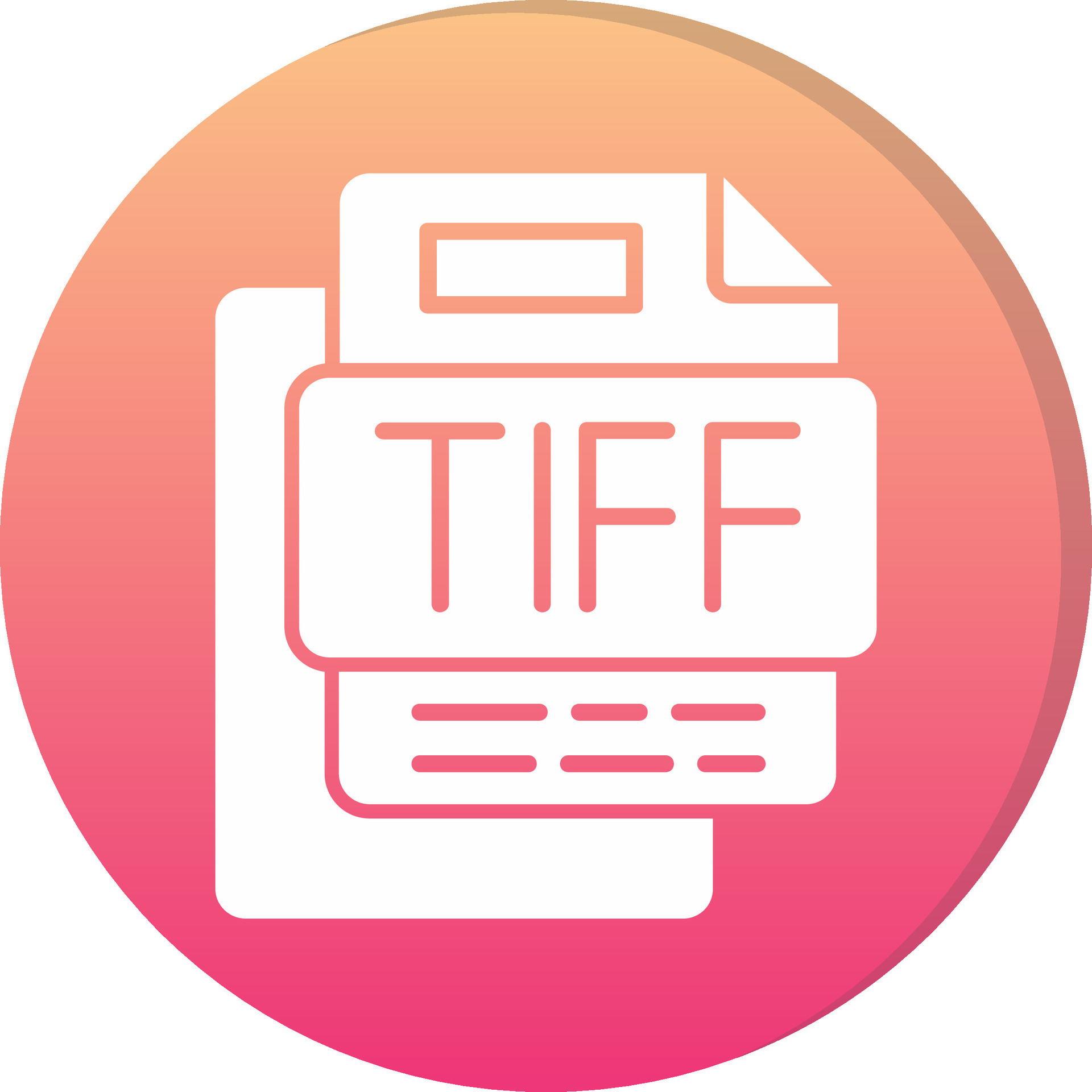 Tiff File Circle Icon 47347577 Vector Art at Vecteezy