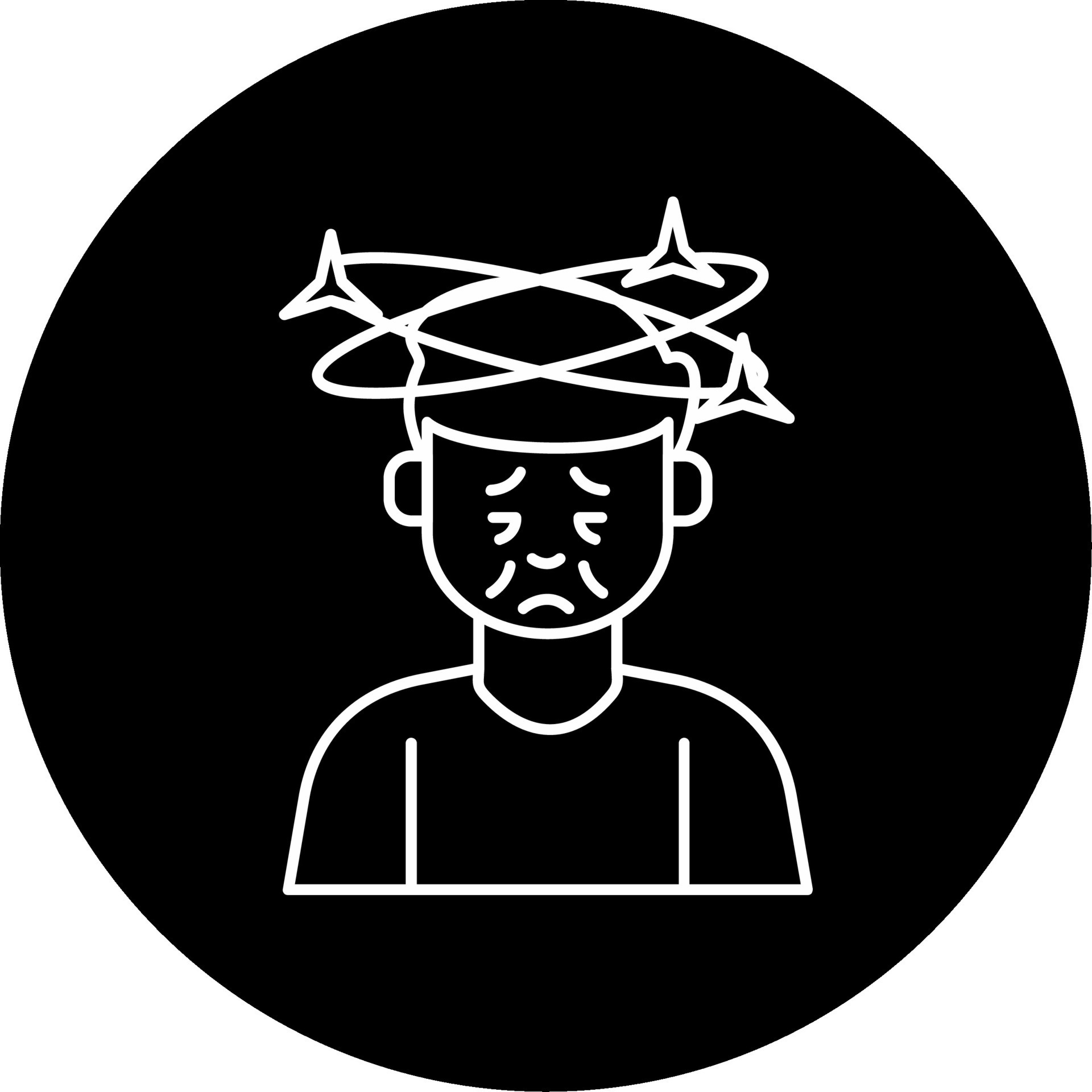 Dizziness Circle Icon 47347708 Vector Art at Vecteezy