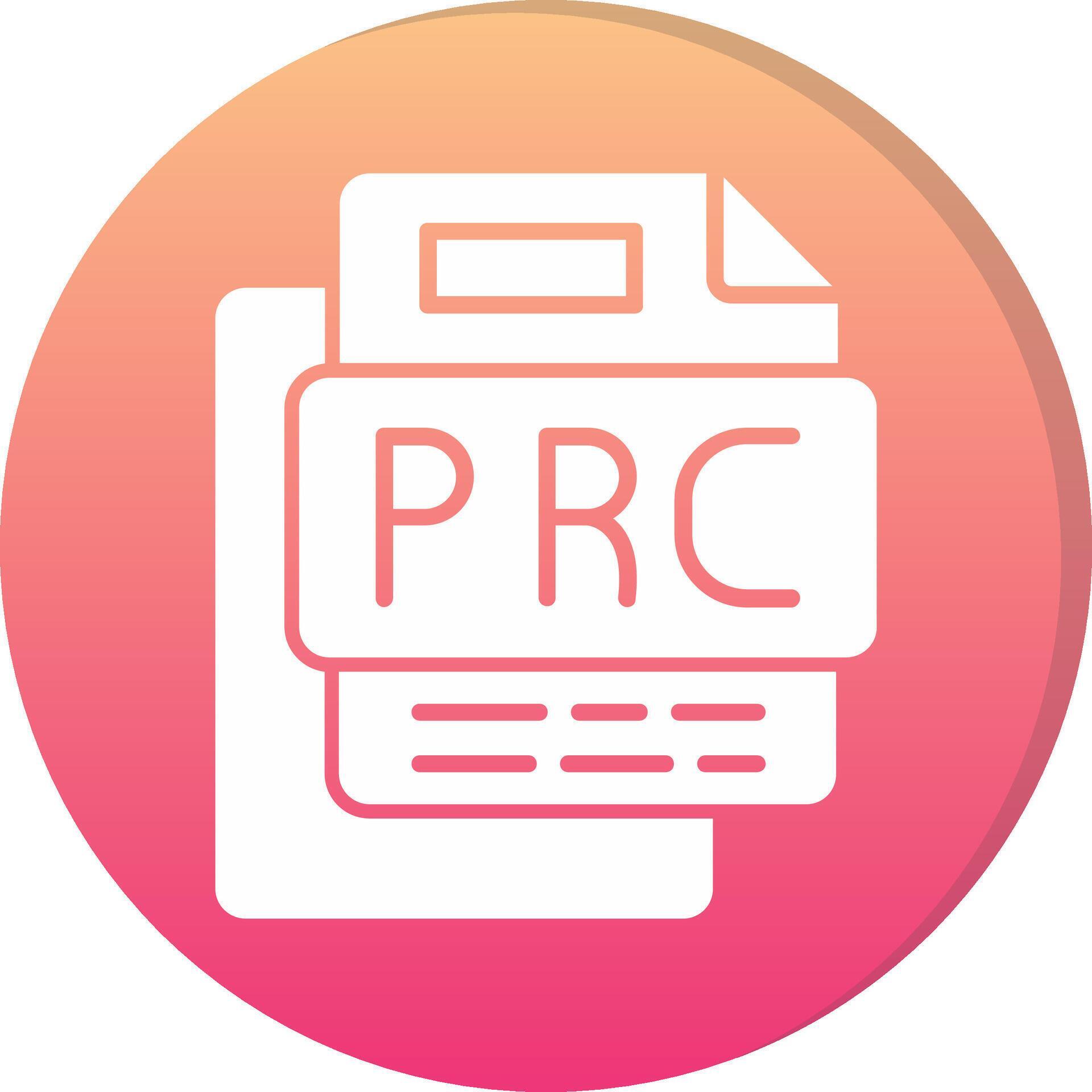 Prc File Circle Icon 47348515 Vector Art At Vecteezy