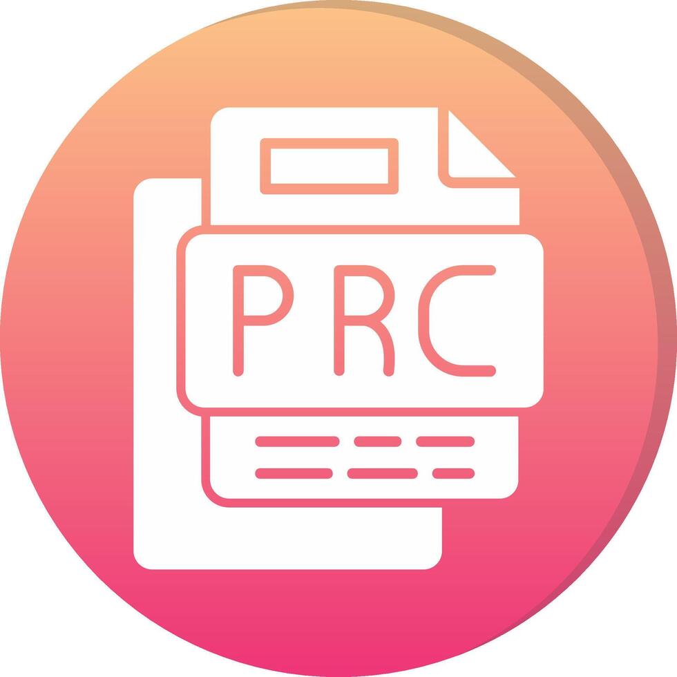 Prc File Circle Icon 47348515 Vector Art At Vecteezy