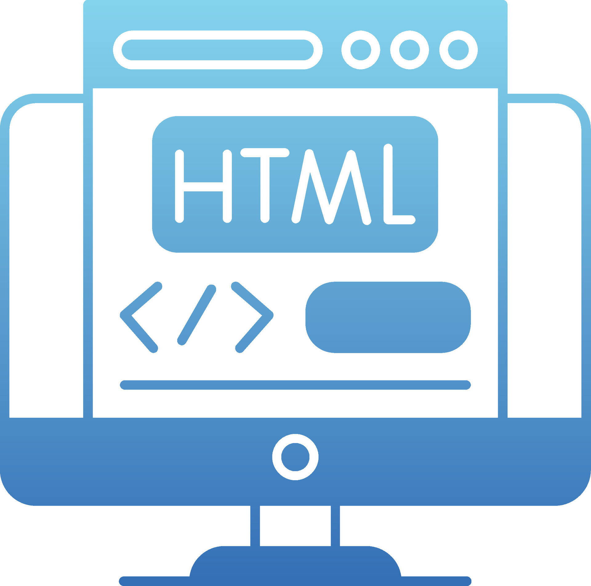 Html Glyph Gradient Icon 47349868 Vector Art at Vecteezy